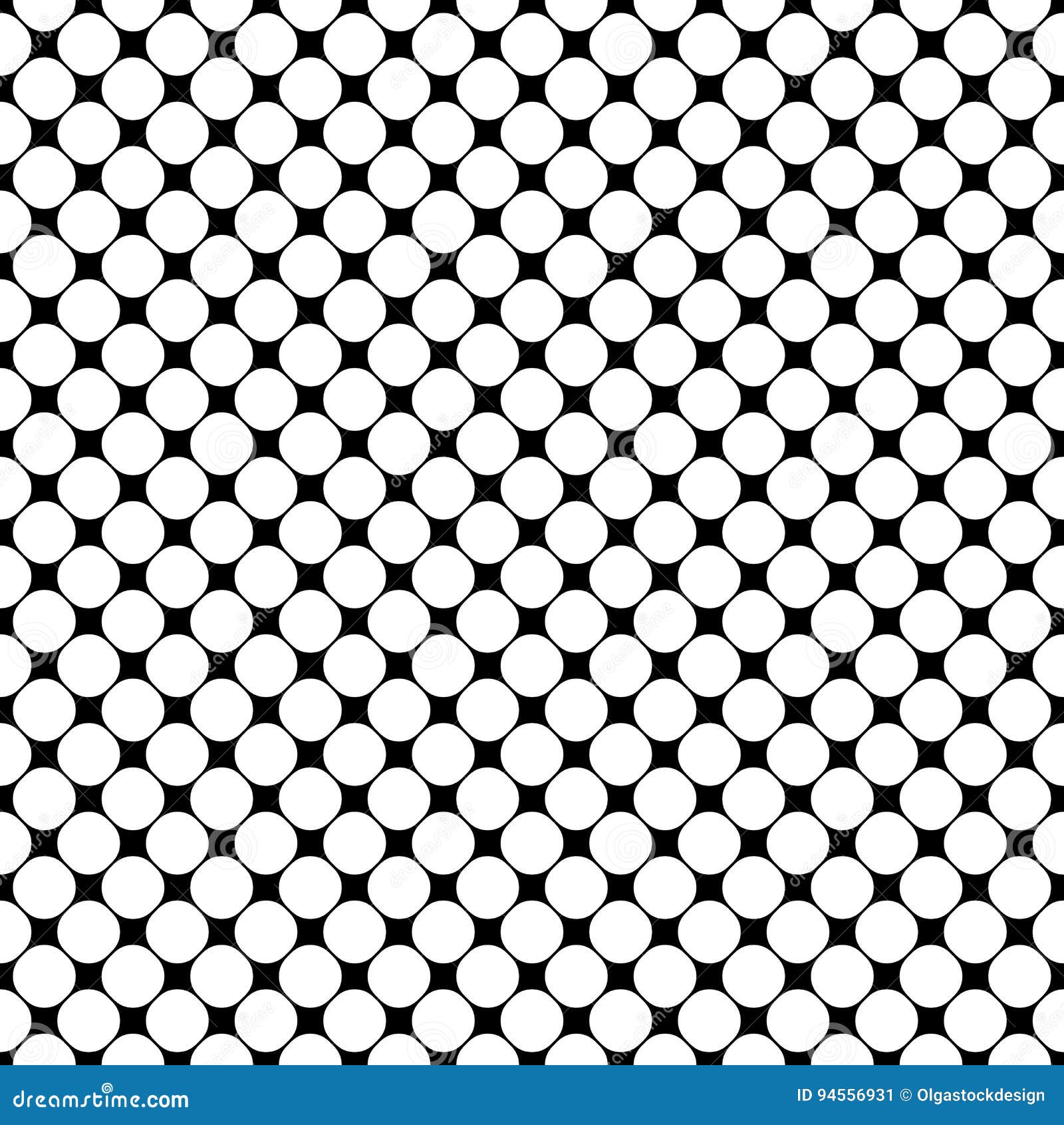 Vector Seamless Pattern, Texture with Circles Stock Vector ...