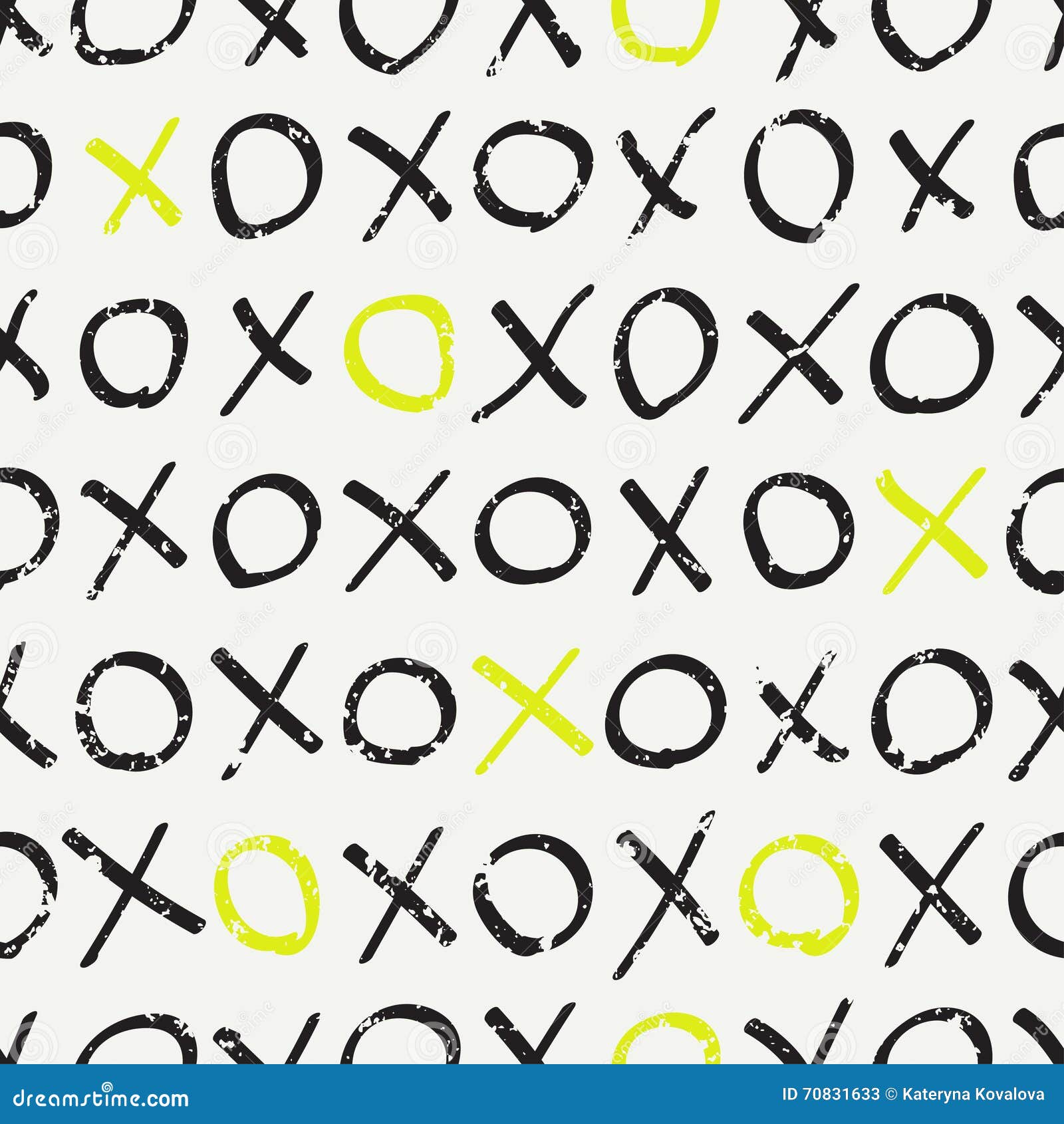 Vector Seamless Pattern with Tic-tac-toe. Stock Vector - Illustration ...
