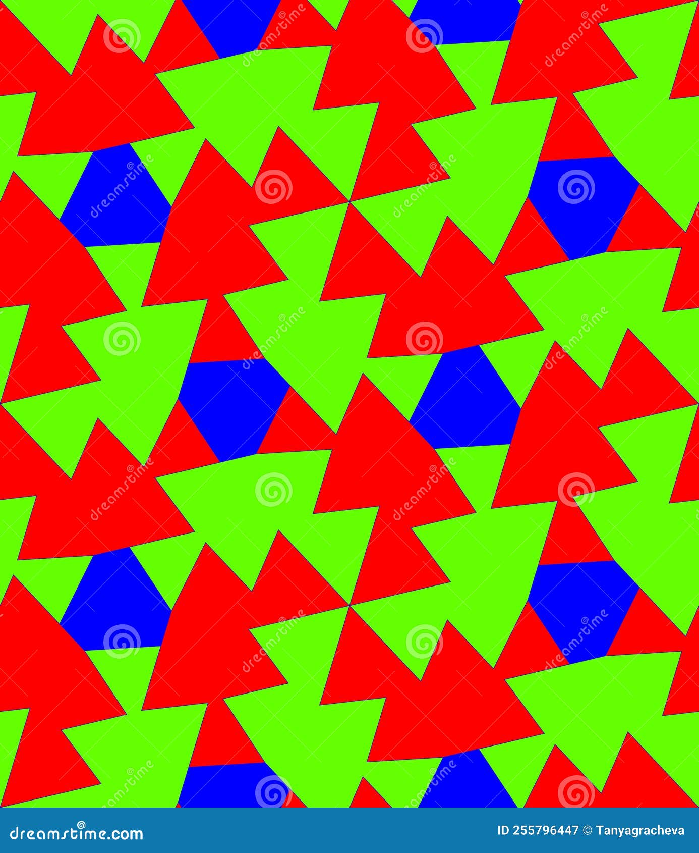 Vector Seamless Pattern with Triangles Abstract Background Stock Vector - Illustration of grid ...