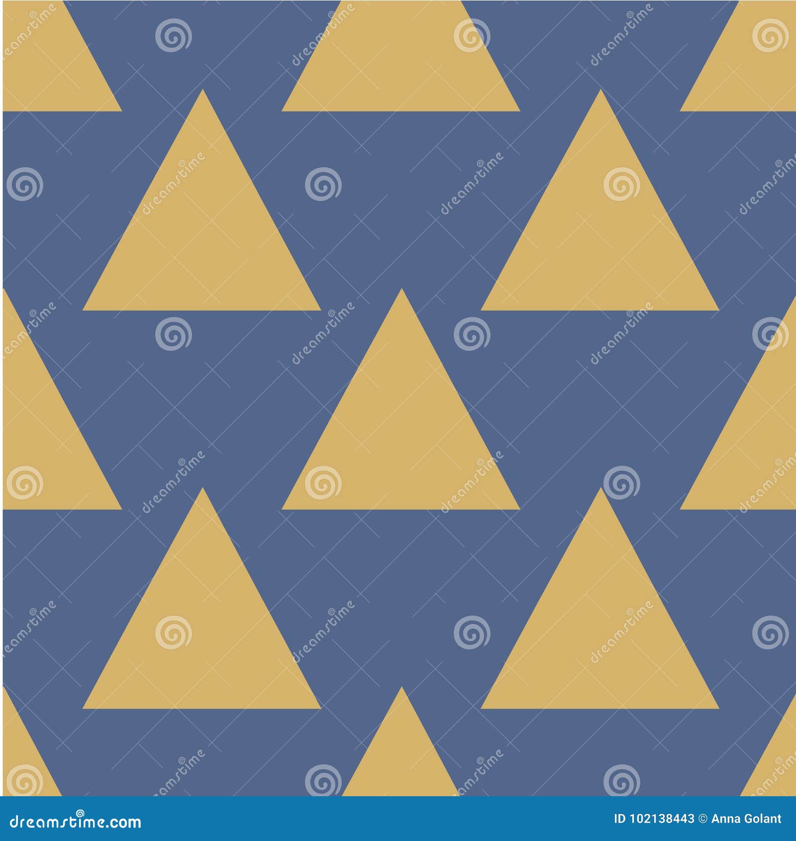 Vector Seamless Pattern with Triangles. Modern Stylish Texture ...