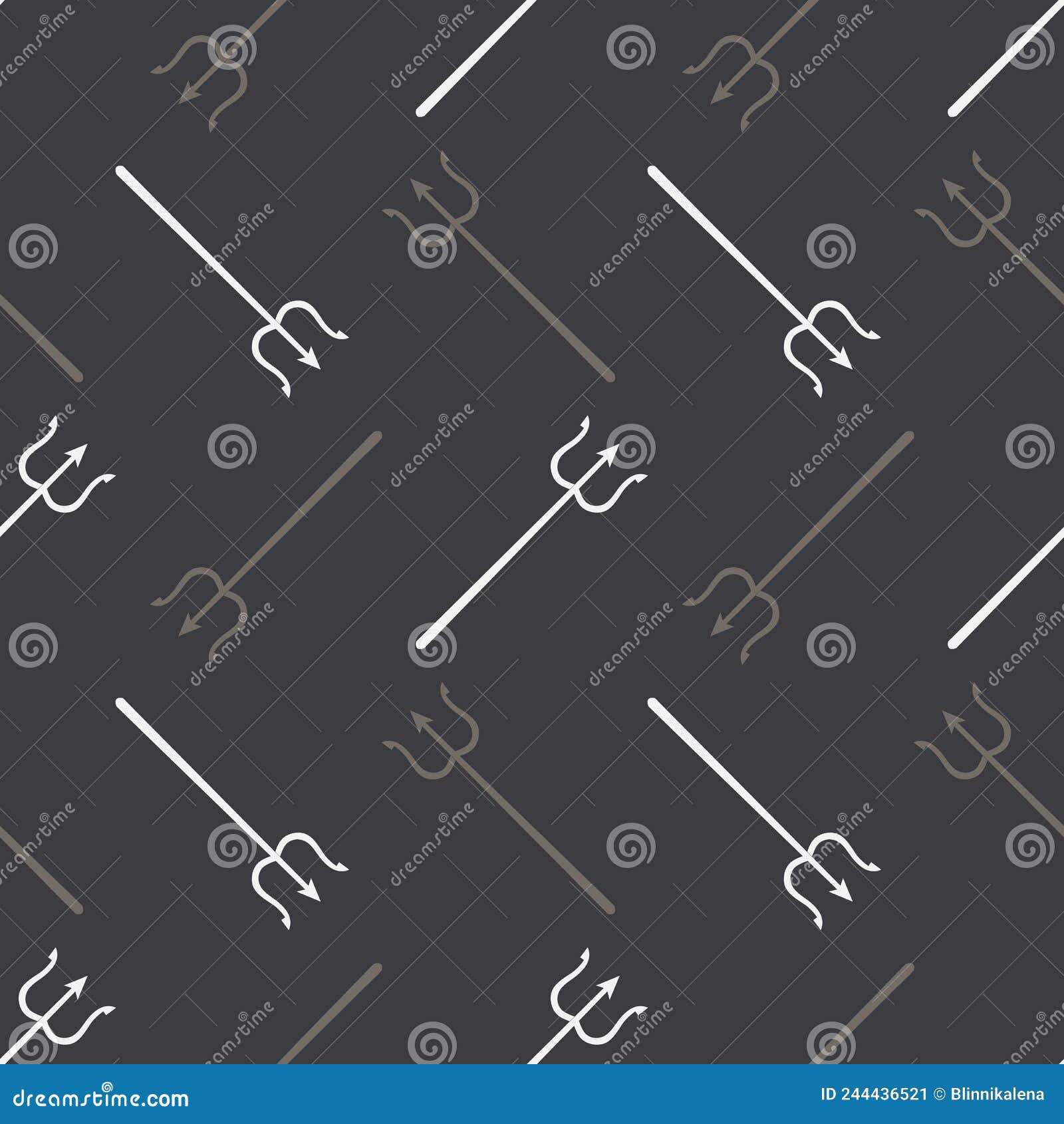 Vector Seamless Pattern with Tridents. Minimalistic Men S Pattern ...