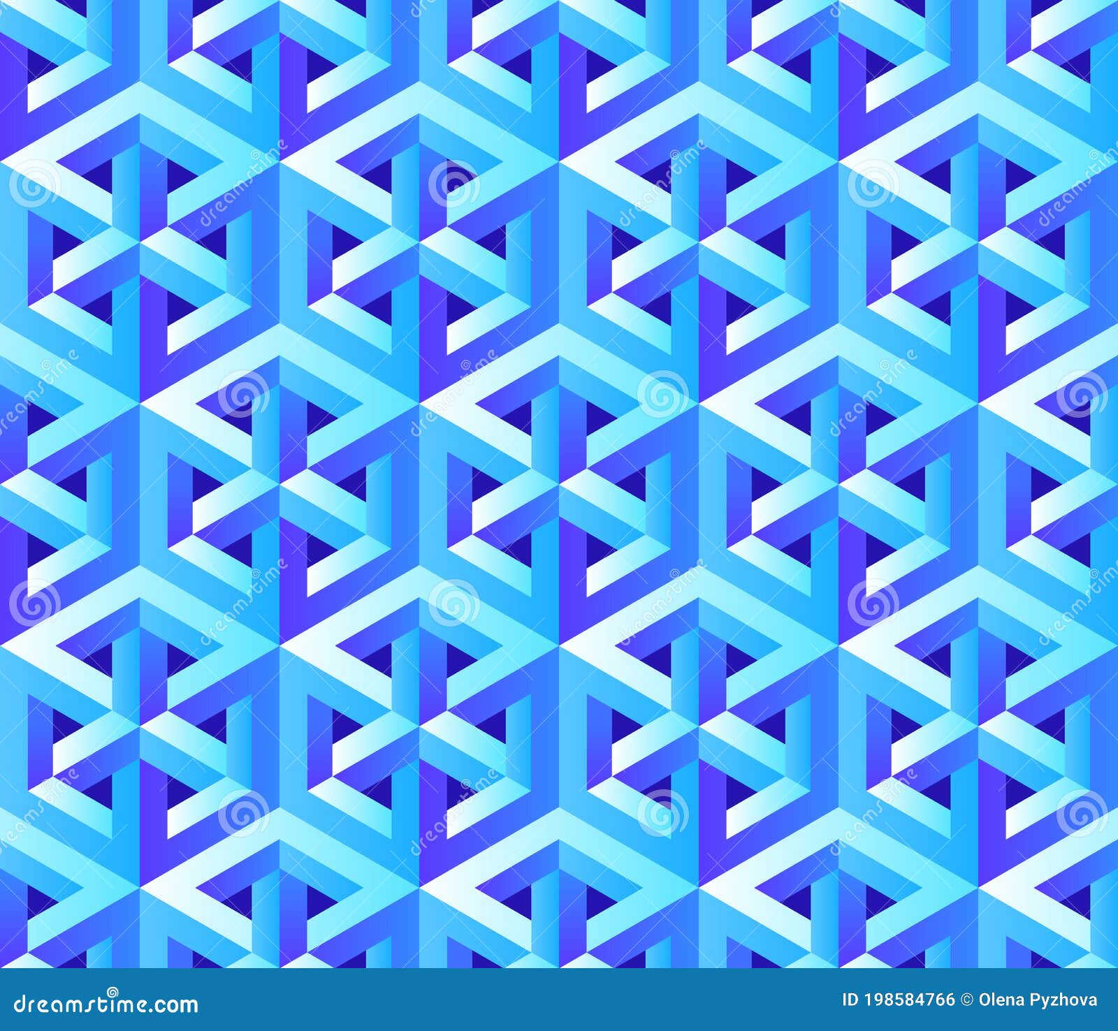Isometric Unreal Triangle Pattern Background Cartoon Vector ...