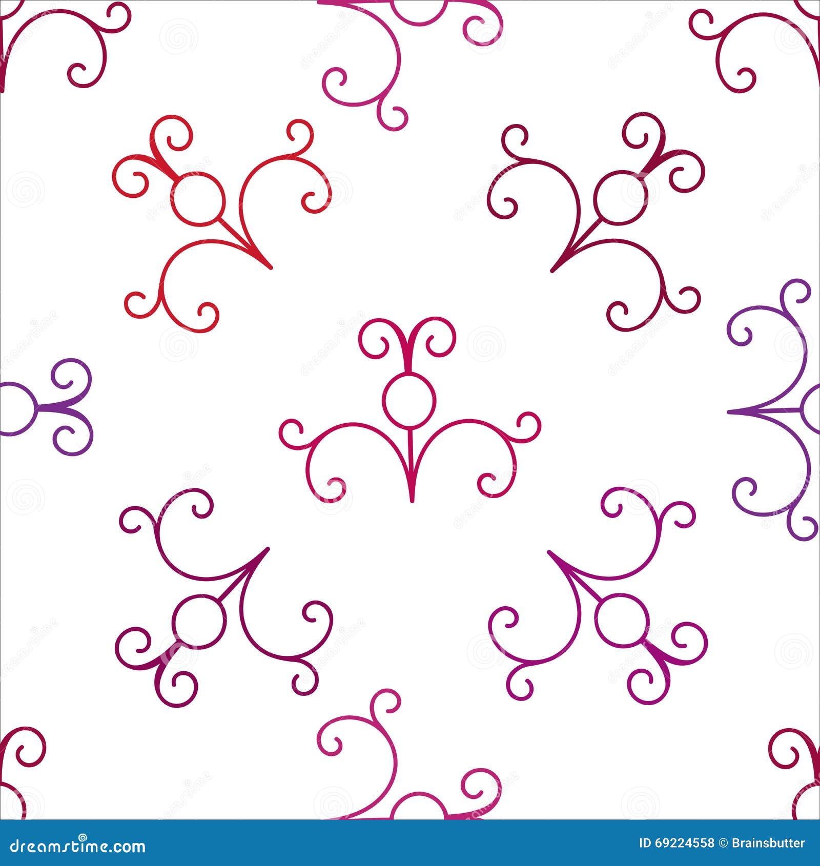 Vector Seamless Pattern. Vector Curl Decoration for Wallpaper or ...