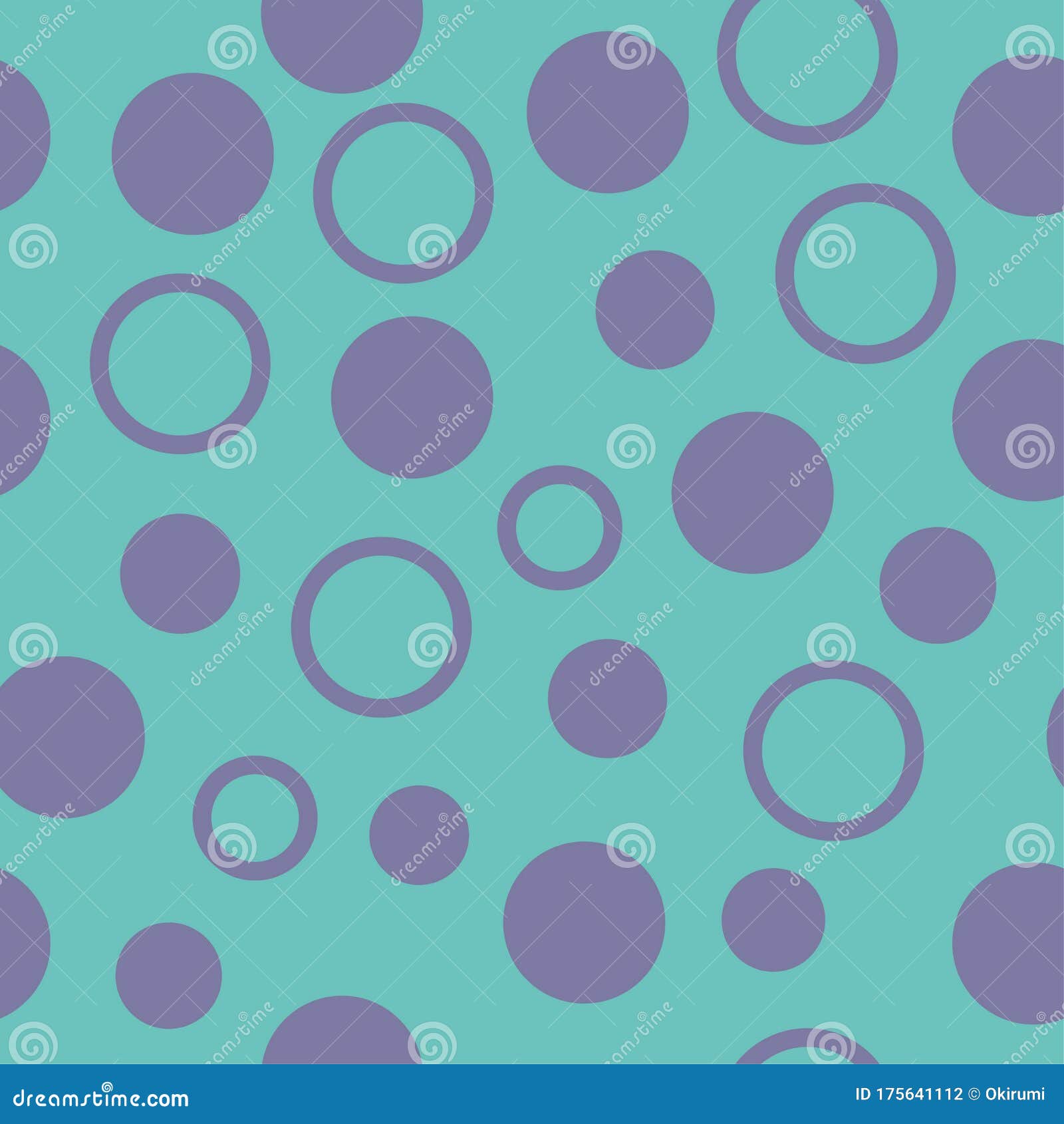 Vector Seamless Pattern Violet Circles Stock Vector - Illustration of ...
