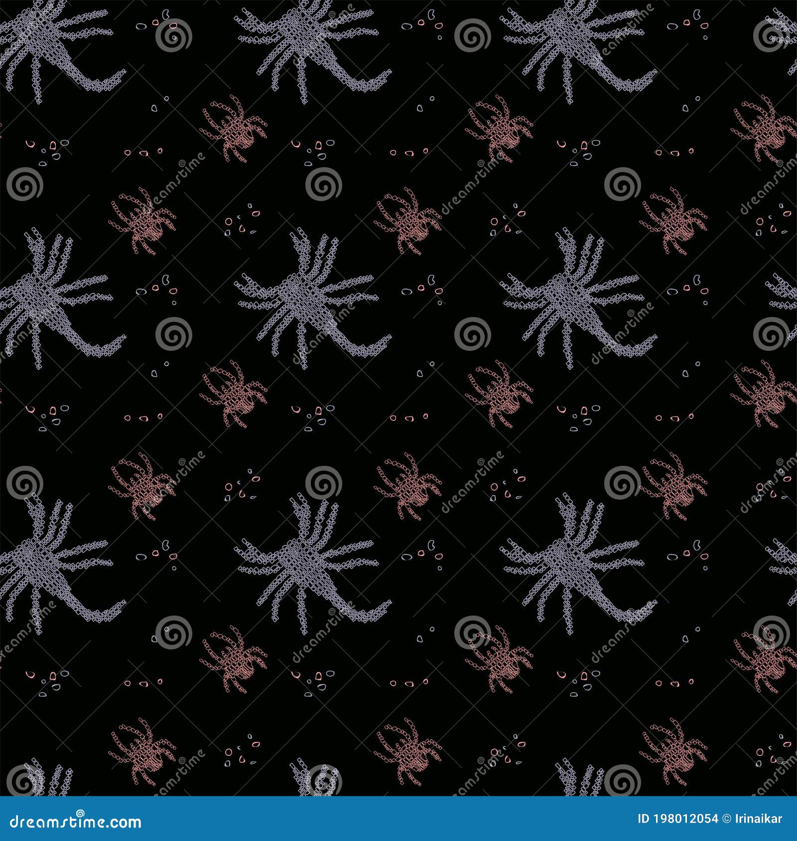 Pink Spiders Cartoon Vector | CartoonDealer.com #15841713