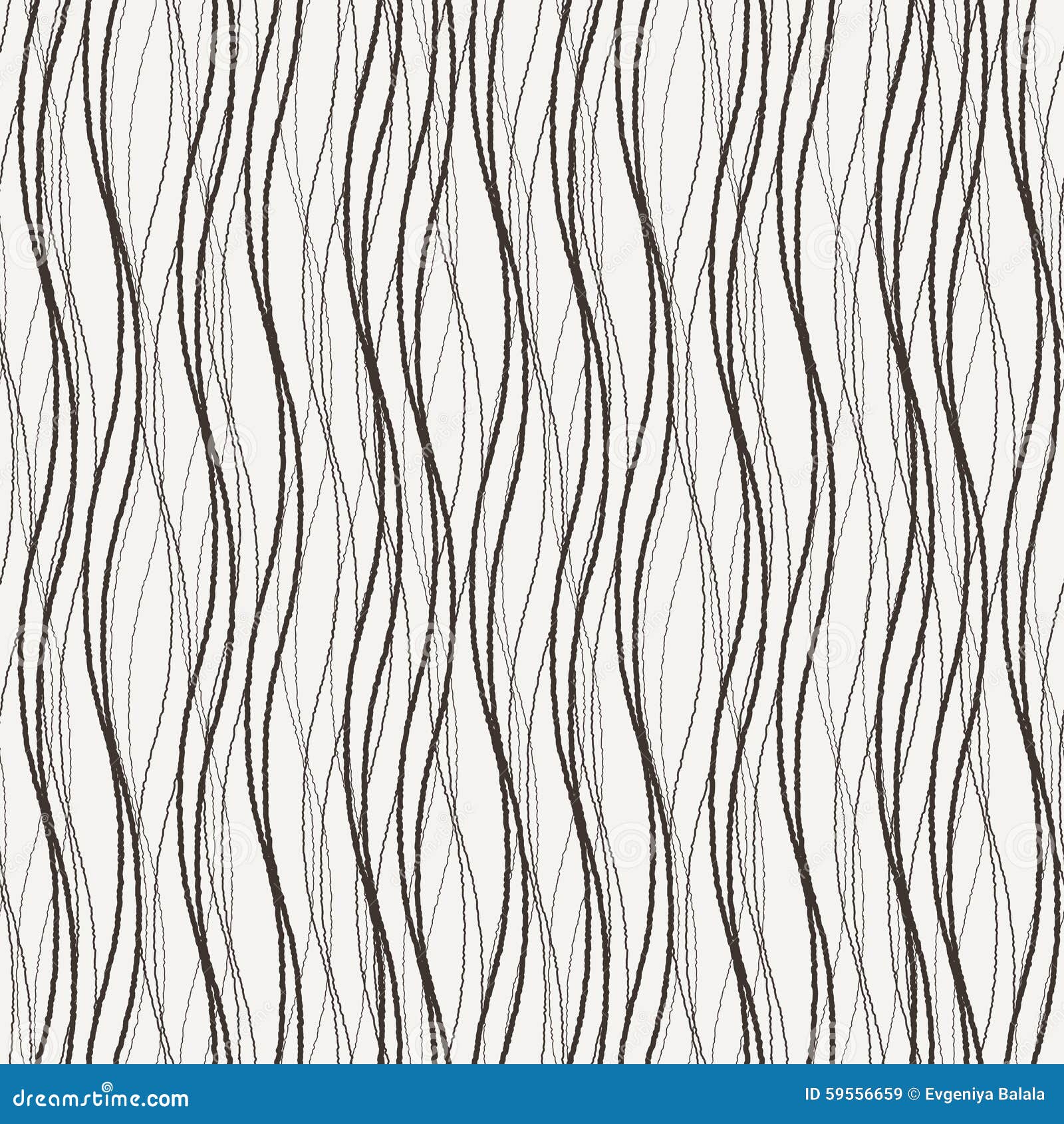 Vector Seamless Pattern of Wavy Lines Stock Vector - Illustration of ...
