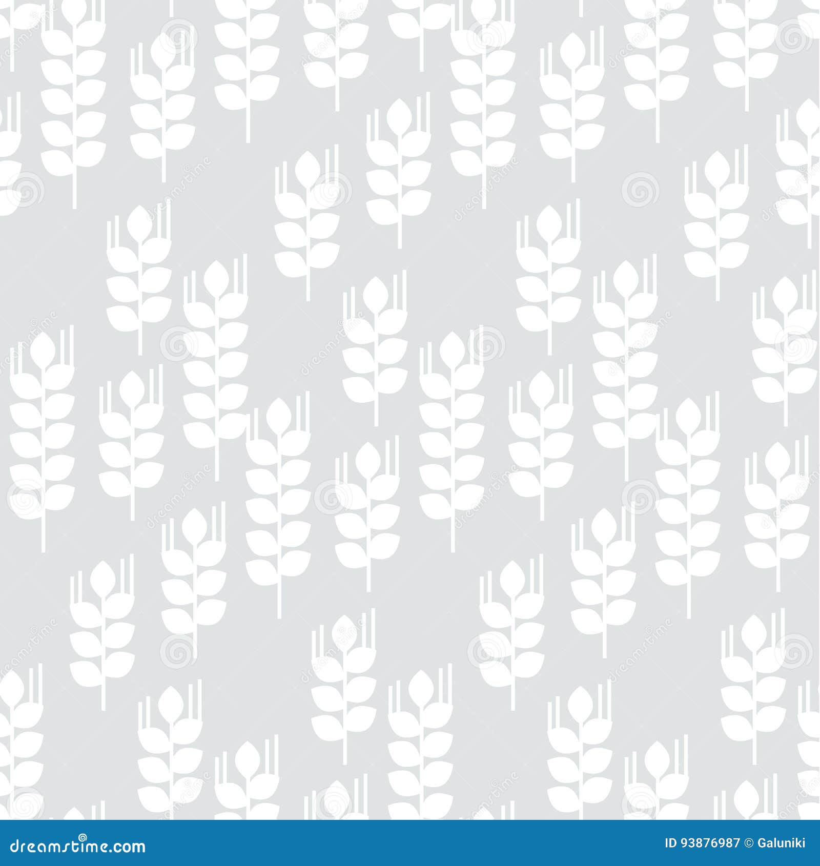 Vector Seamless Pattern with Wheat Ears and Grains Stock Vector ...