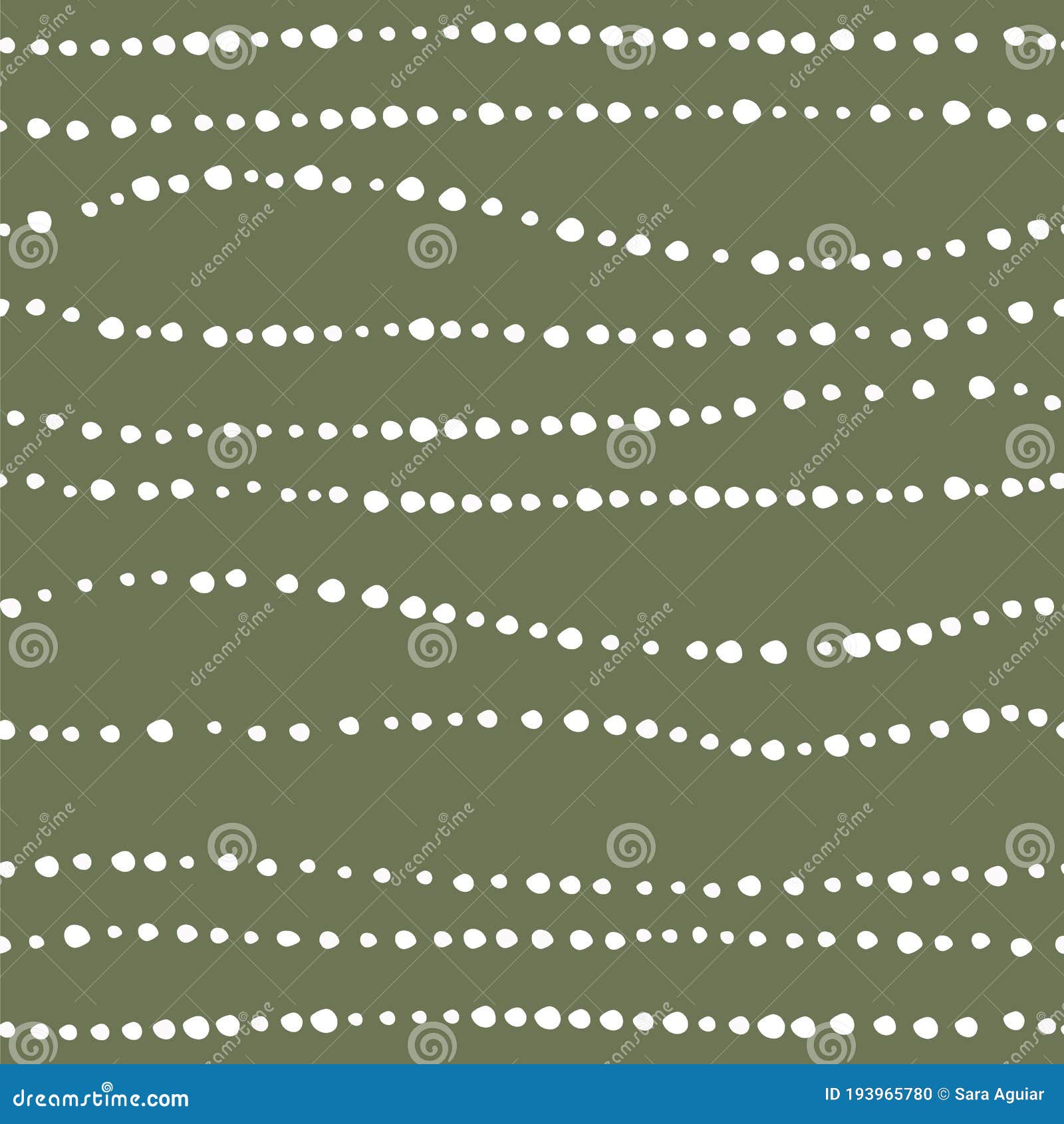 Vector Seamless Pattern with White Dots. Stock Vector - Illustration of ...