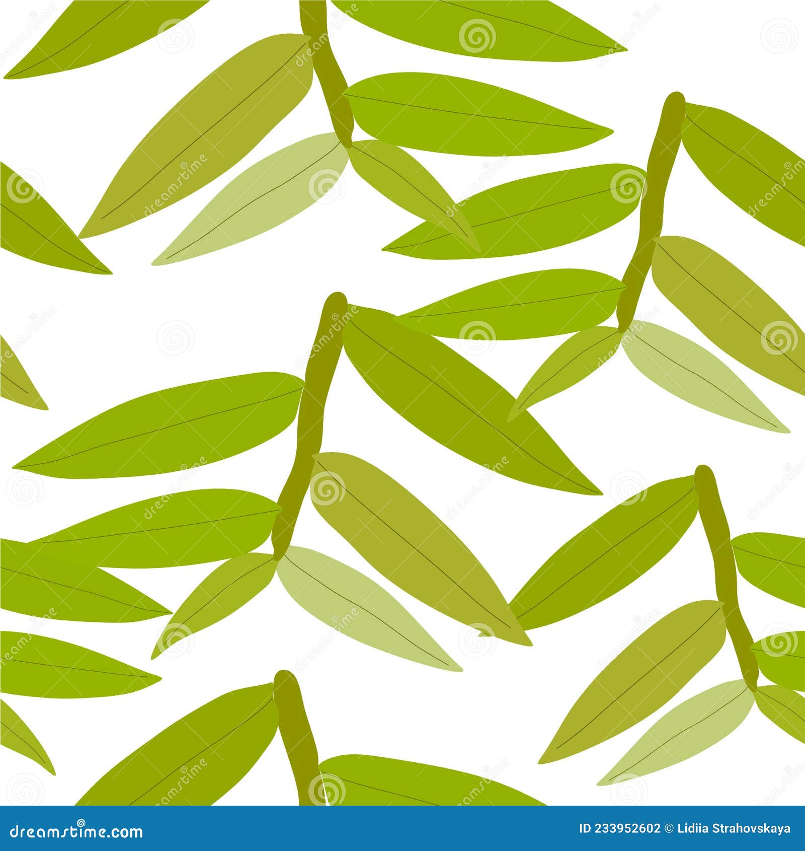 Vector Seamless. Pattern Wiht Abstract Tropical Leavers Stock Vector ...