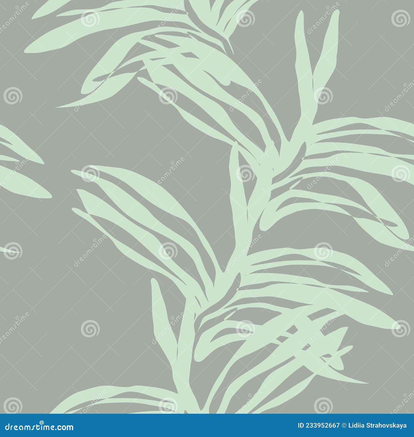 Vector Seamless. Pattern Wiht Abstract Tropical Leavers Stock Vector ...