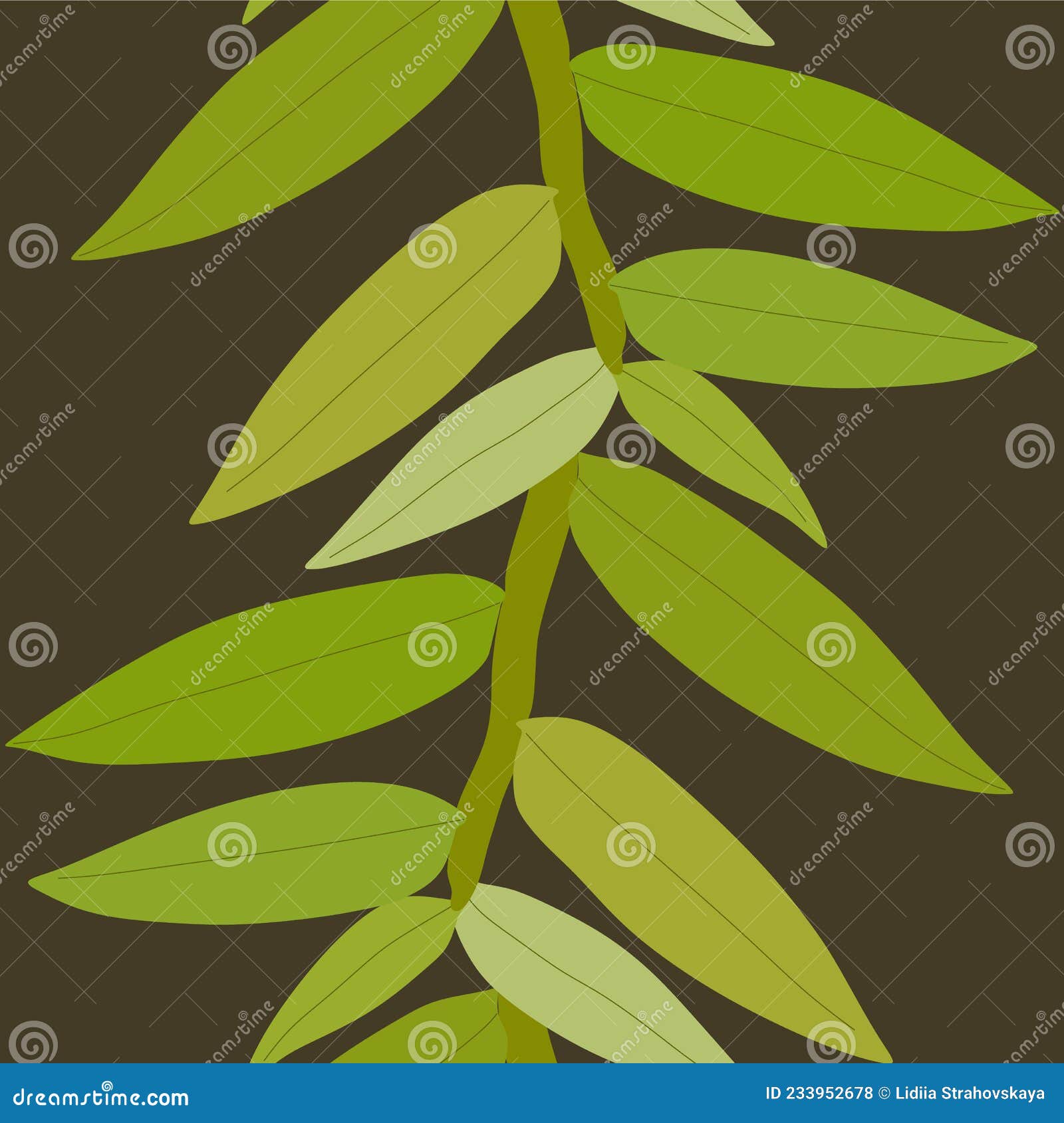 Vector Seamless. Pattern Wiht Abstract Tropical Leavers Stock Vector ...