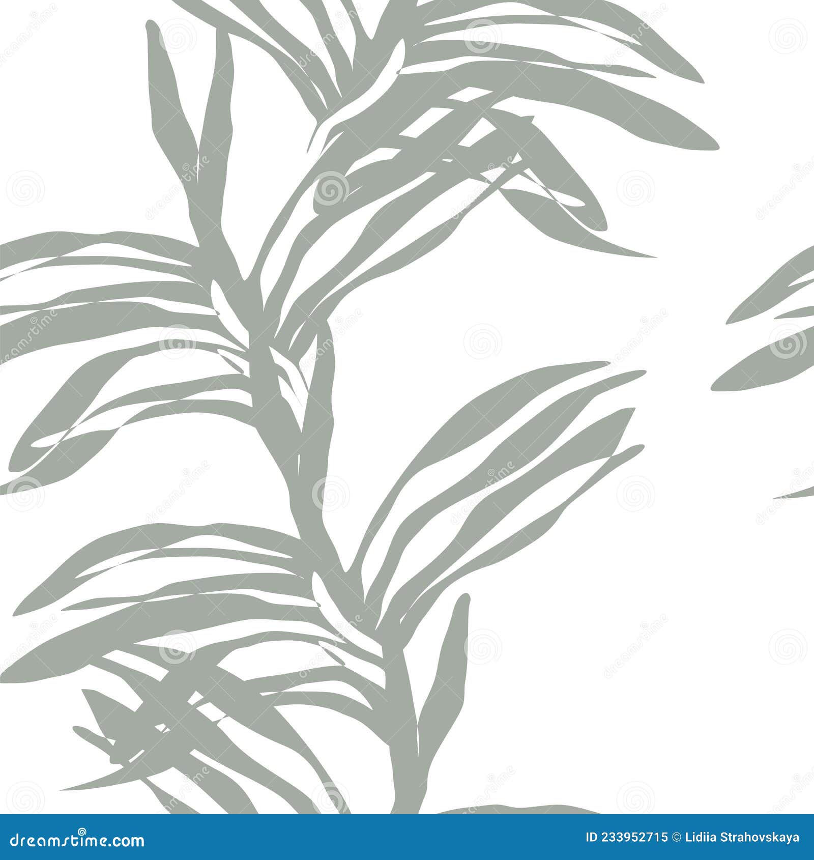 Vector Seamless. Pattern Wiht Abstract Tropical Leavers Stock Vector ...