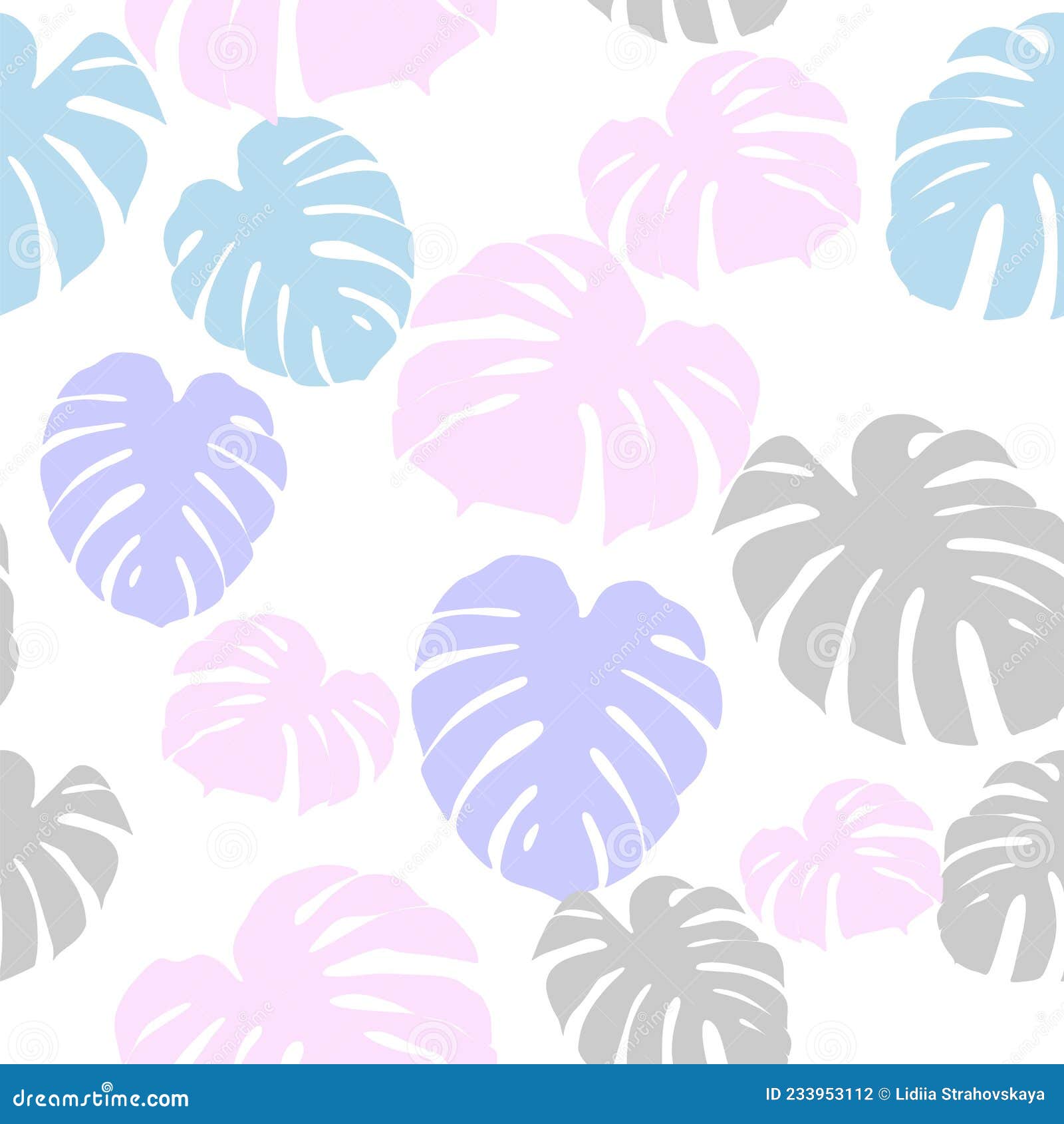Vector Seamless. Pattern Wiht Abstract Tropical Leavers Stock Vector ...