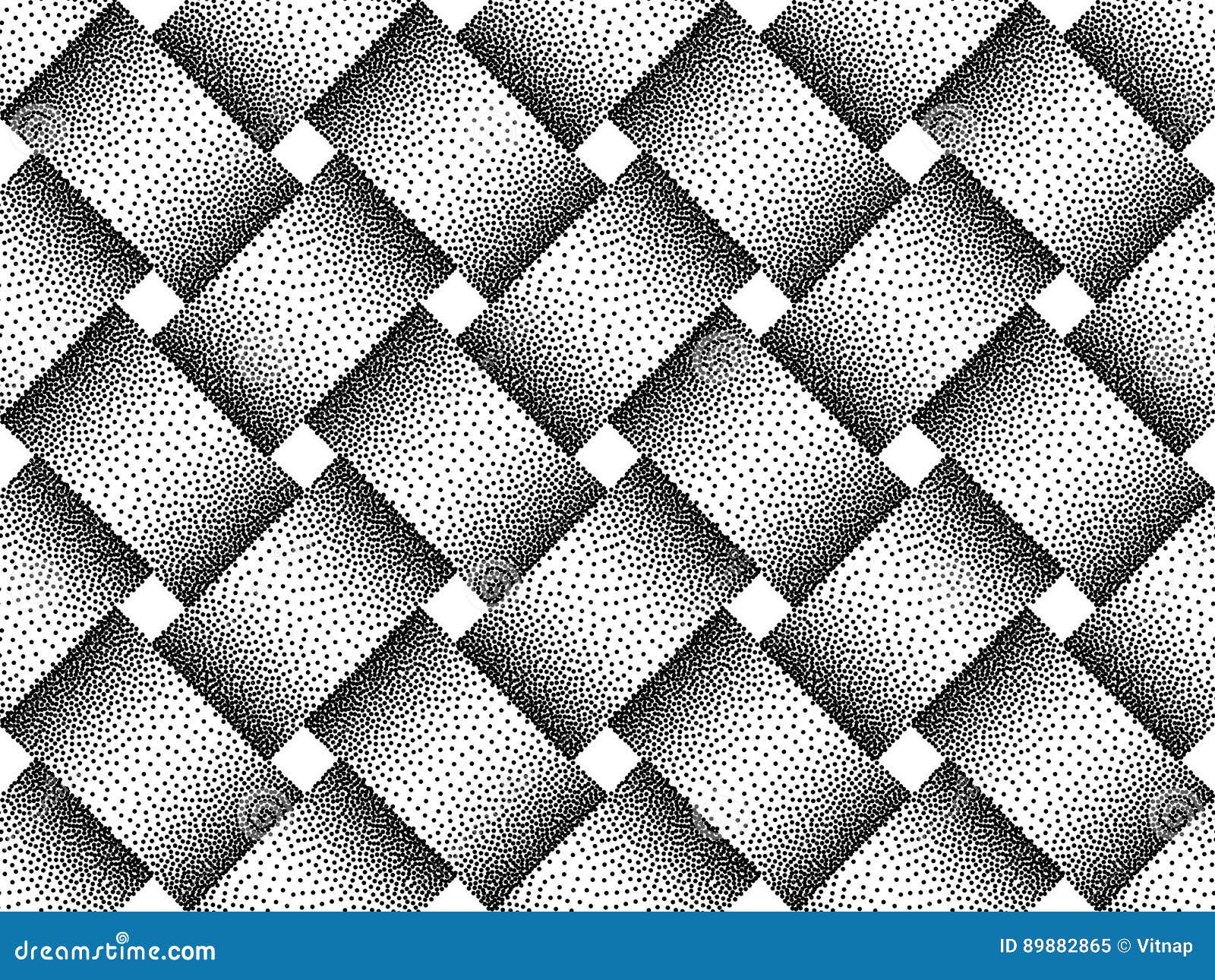 Vector Seamless Pattern of Woven Bars. Stipple Texture. Stock Vector ...