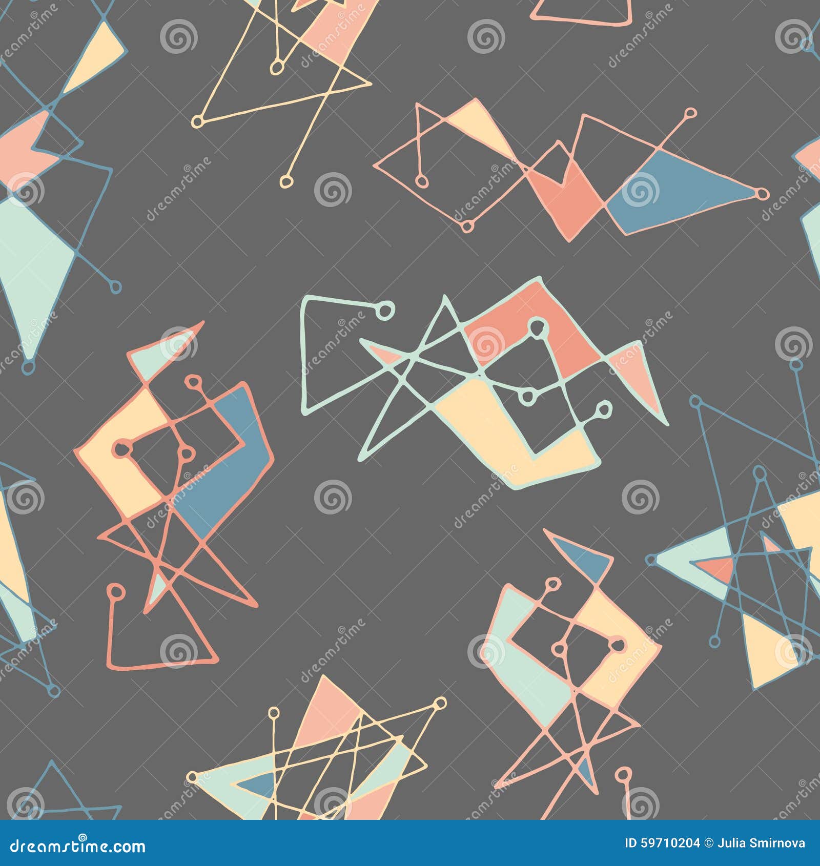 Vector Seamless Patterns. Cute and Colorful Background. Stock ...