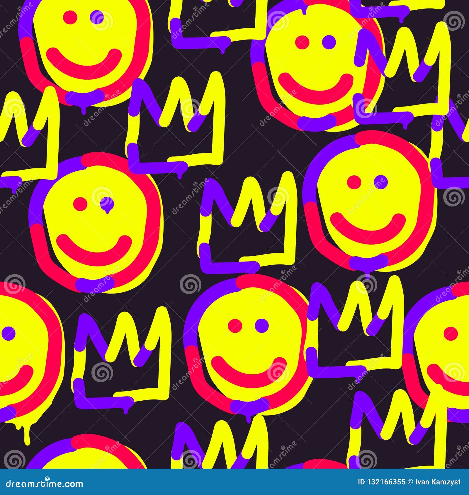 Vector Seamless Patterns. Trendy Endless Unique Wallpaper Stock Vector ...