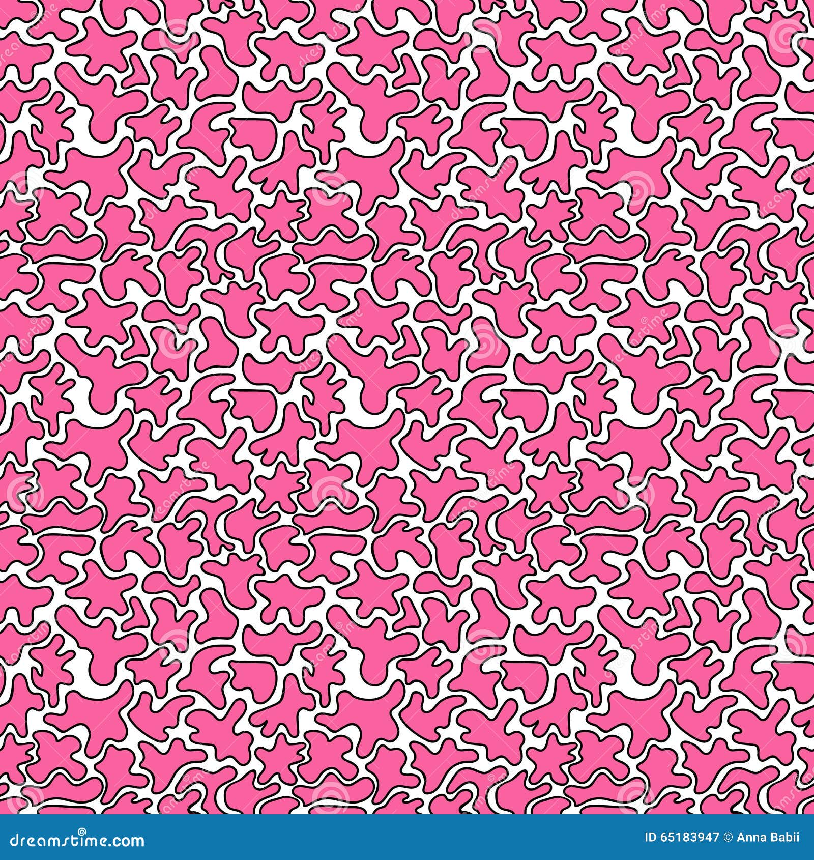 Vector Seamless Pink Pattern Stock Vector Illustration Of Abstract