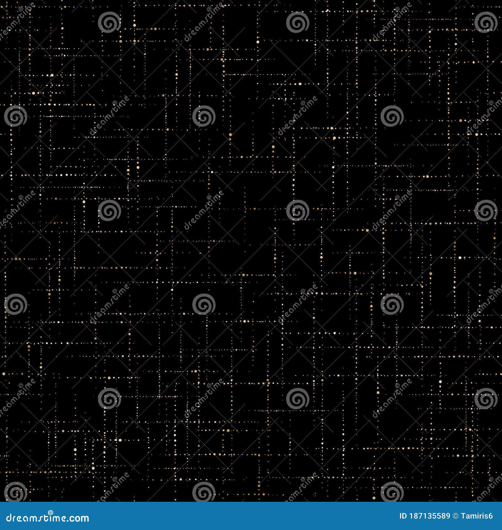 Seamless Plaid Pattern with Gold Glitter Dots and Spots Texture Stock ...