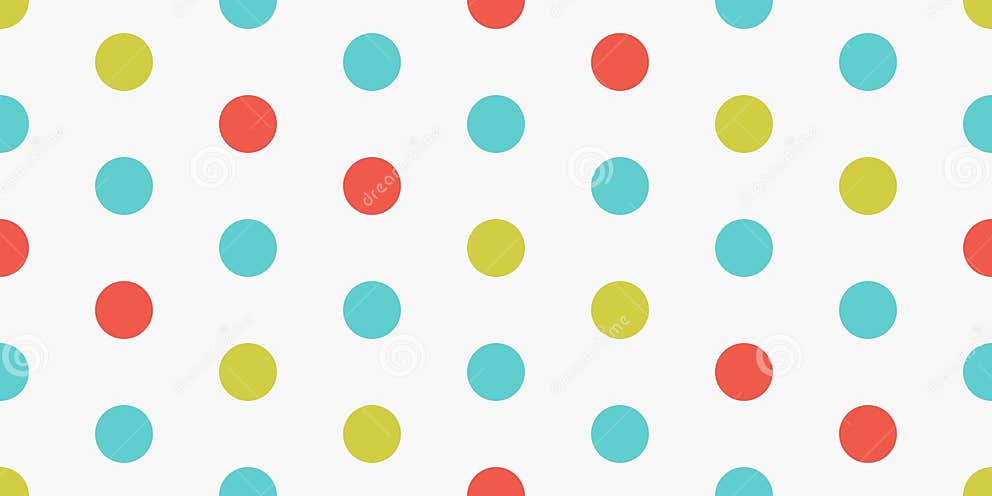 Vector Seamless Polka Dots Pattern for Print. Stock Vector ...