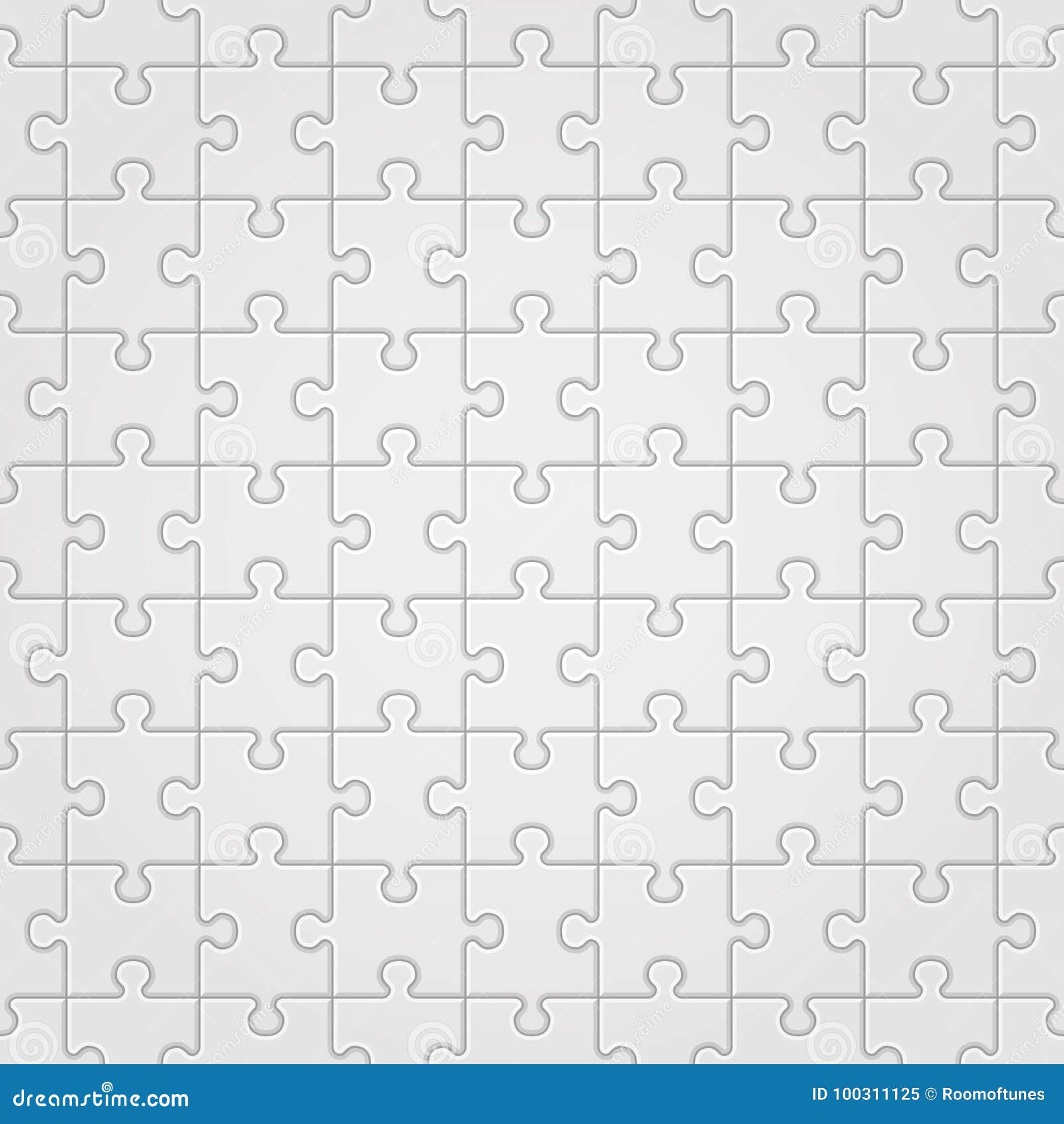Seamless Puzzle Background Made of Little White Pieces Stock ...