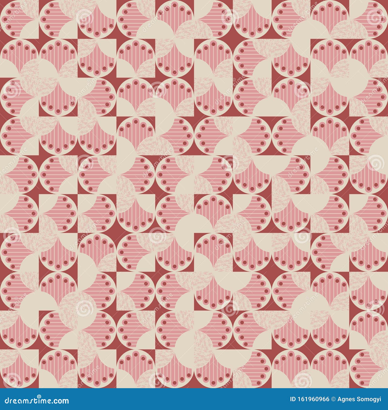 Vector Seamless Random Geometric Irregular Pattern with Abstract Hands ...