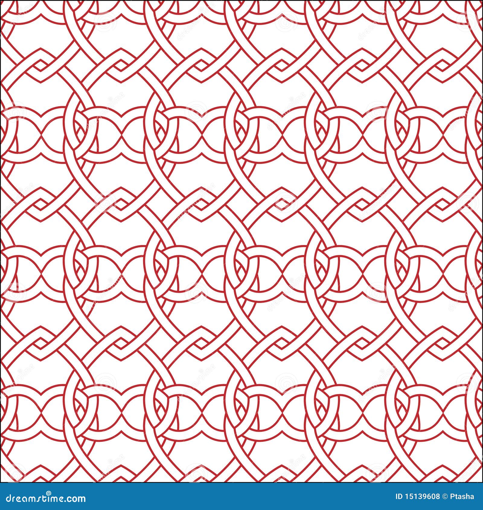 Vector Seamless Red and White Pattern Stock Vector - Illustration of ...