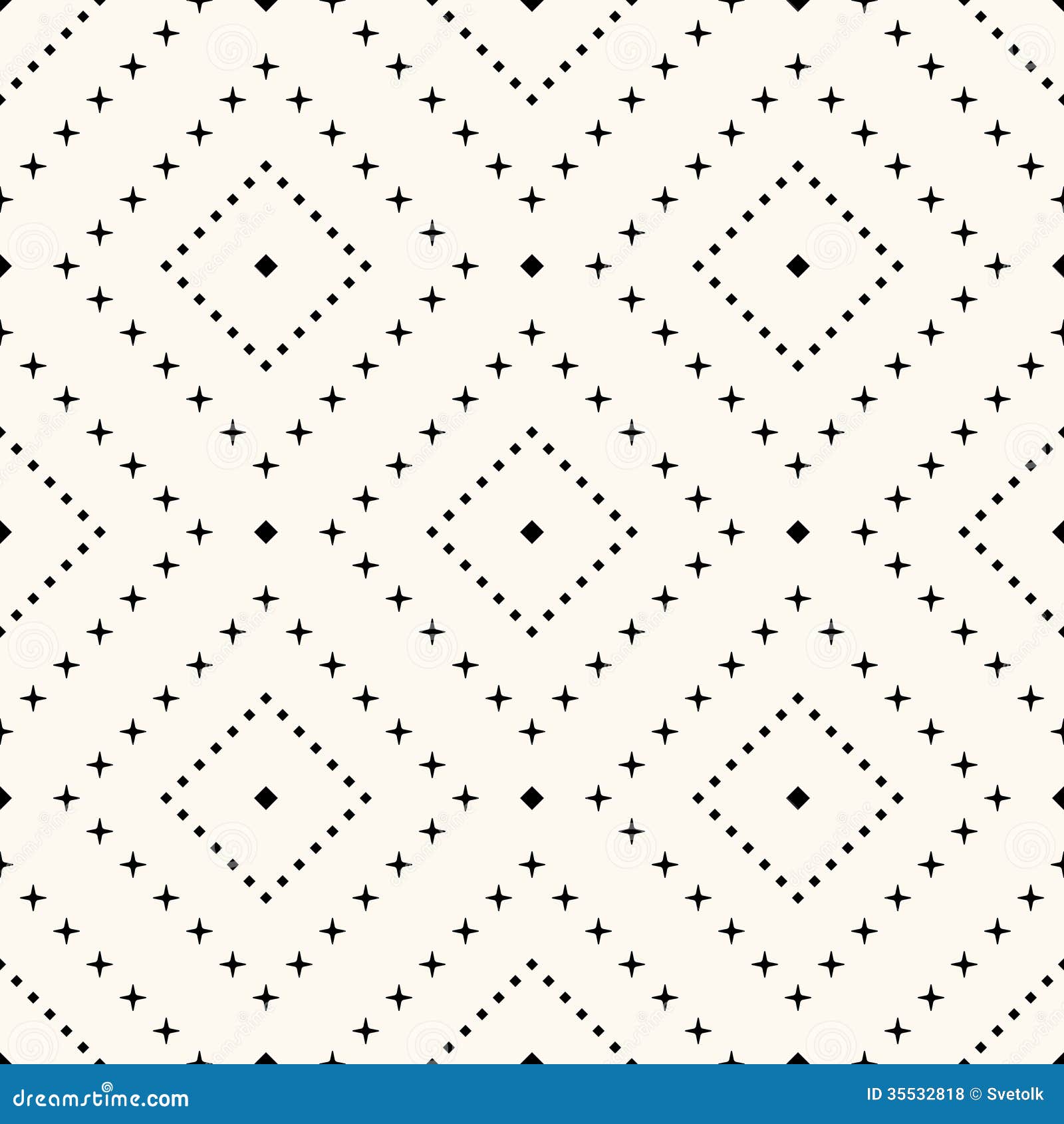 Vector Seamless Retro Pattern Stock Vector - Illustration of beauty ...