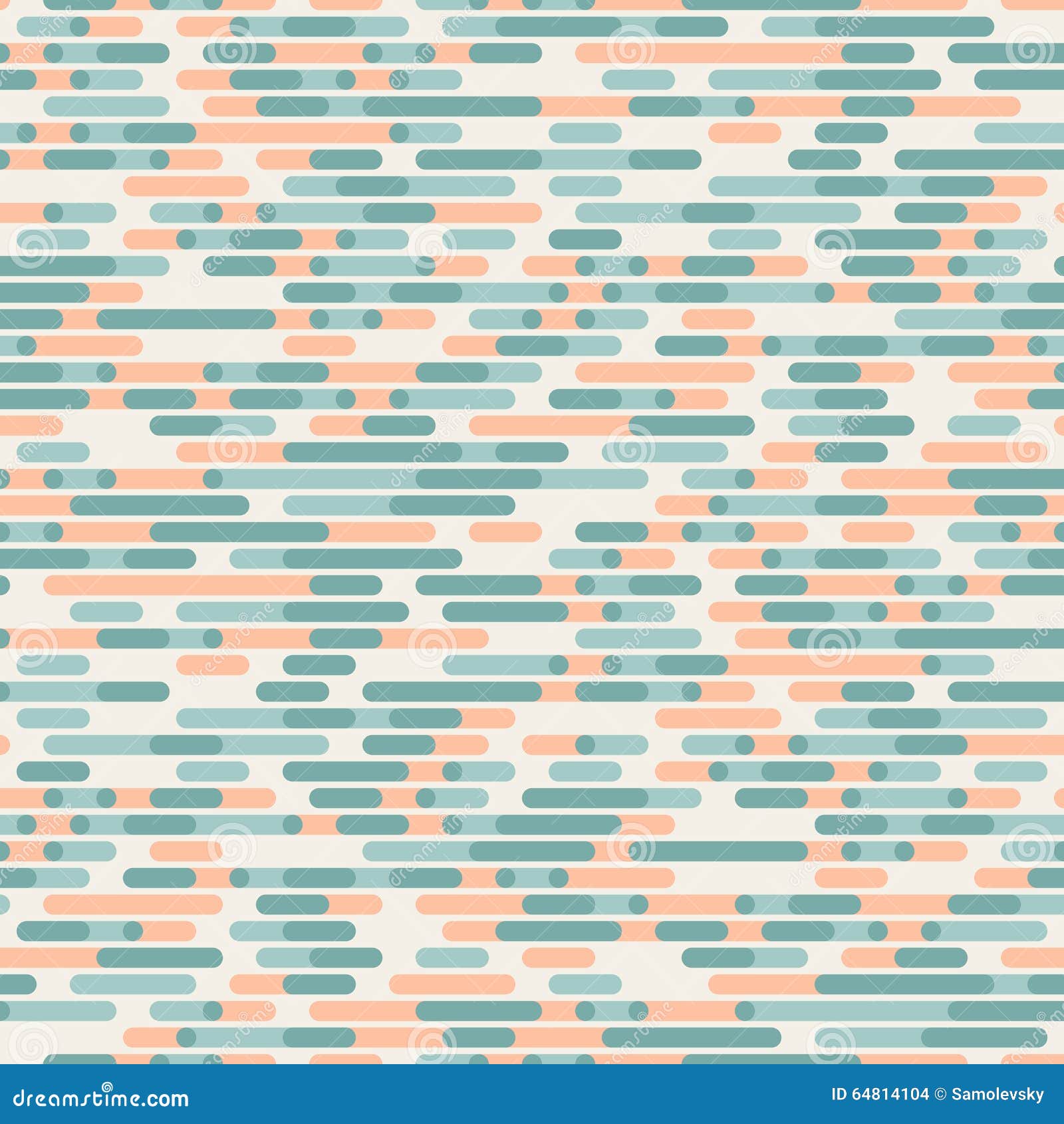 Vector Seamless Rounded Horizontal Parallel Lines Pattern in Light ...