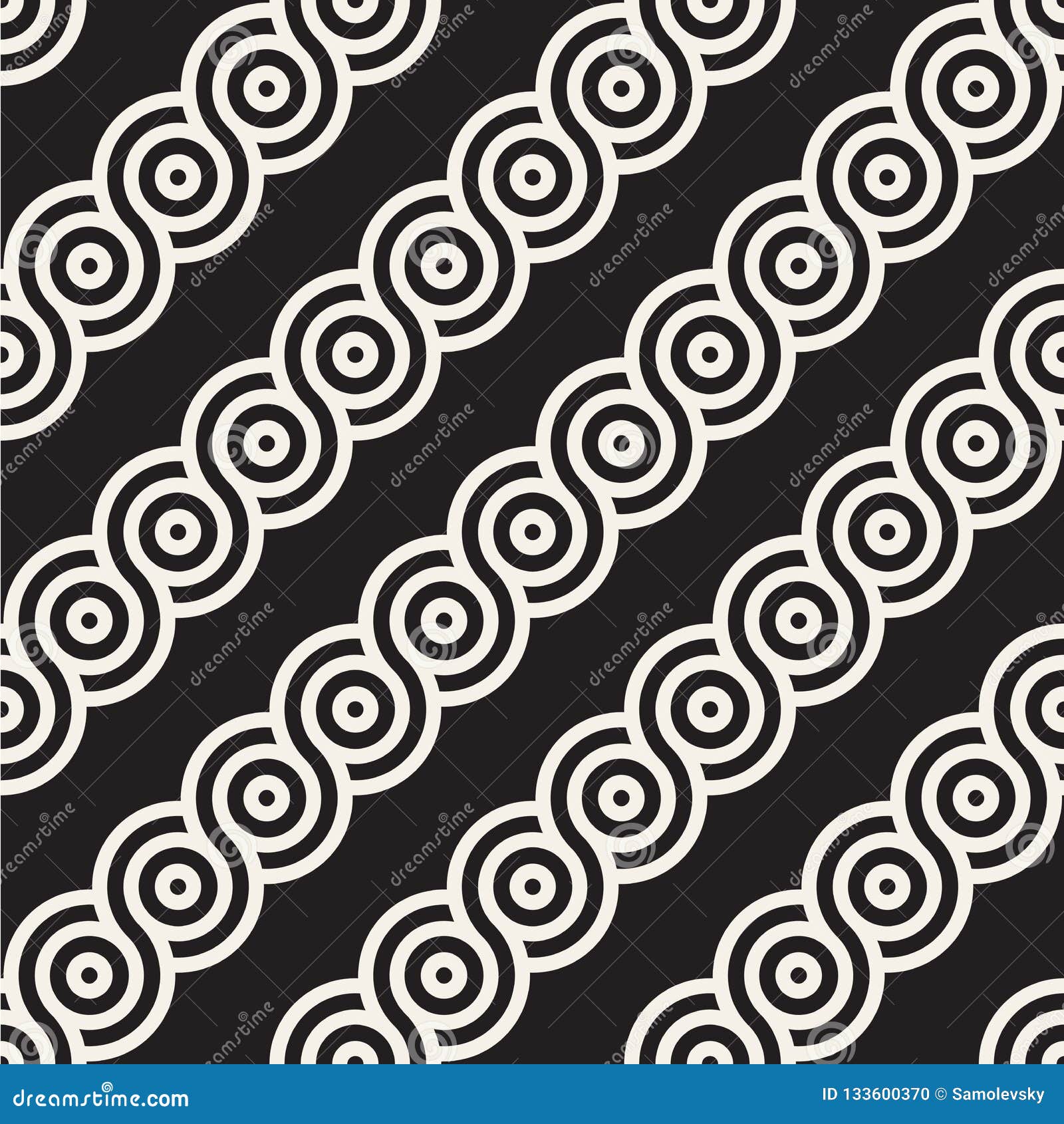 Vector Seamless Rounded Interlacing Lines Pattern. Modern Stylish ... Vector Seamless Rounded Interlacing Lines Pattern. Modern Stylish ...
