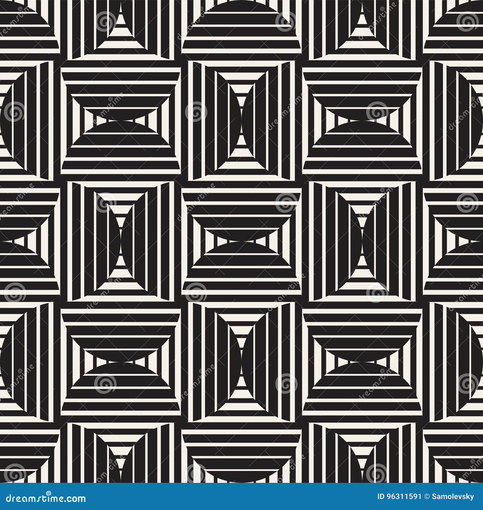 Vector Seamless Rounded Lines Pattern. Abstract Geometric Background ... Vector Seamless Rounded Lines Pattern. Abstract Geometric Background ...