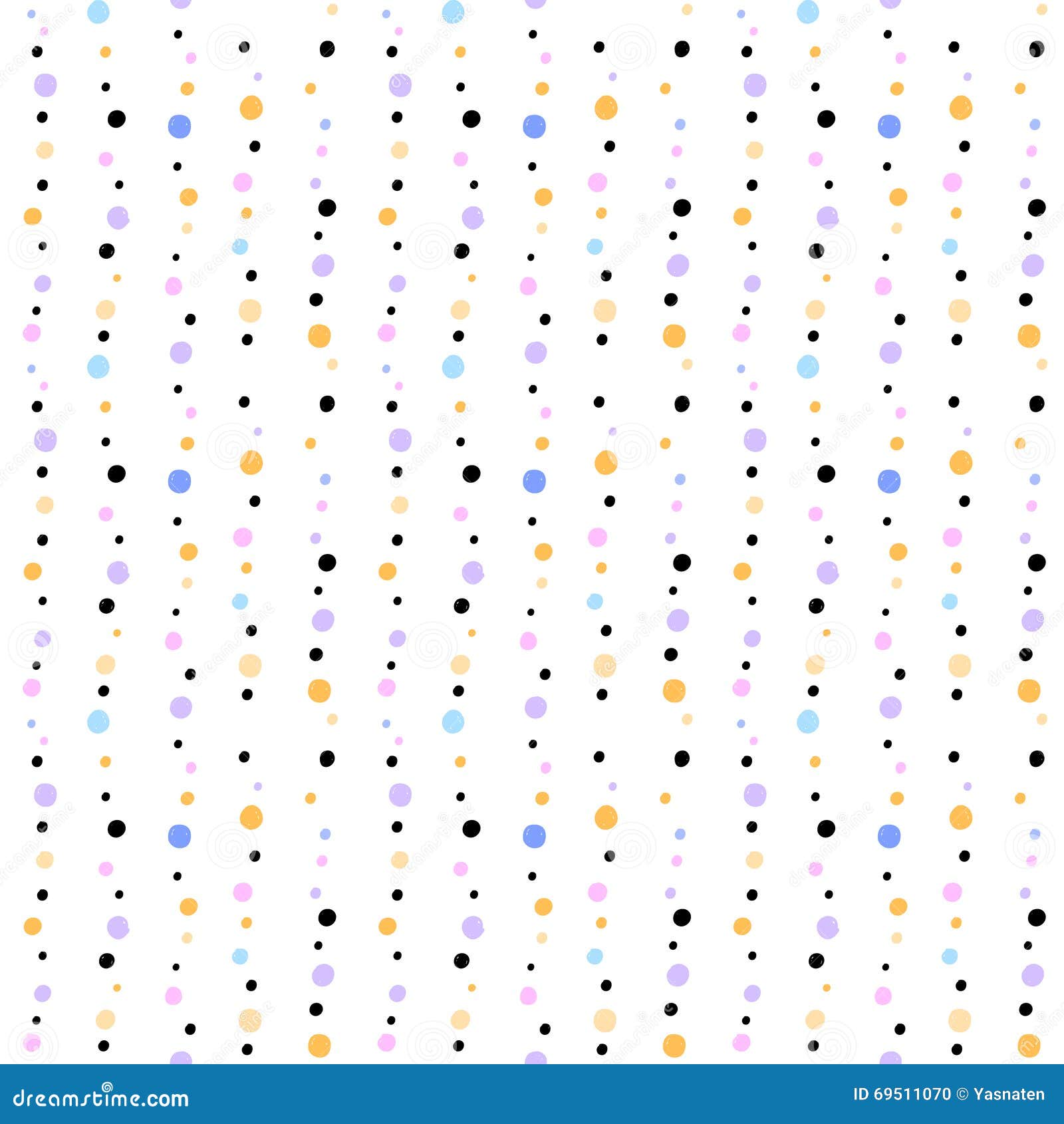 Vector Seamless Scribble Dotted Pattern Stock Vector - Illustration of ...