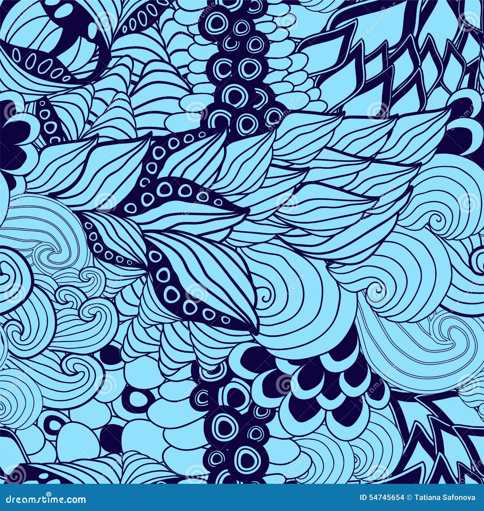 Vector Seamless Seashell Pattern. Sea Design Stock Vector ...