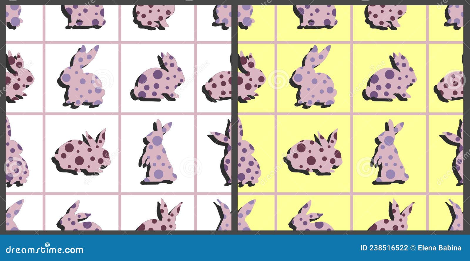 The Contours of the Rabbits Stock Vector - Illustration of contours ...