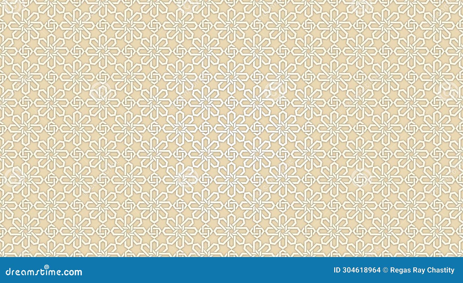Vector Seamless Shape Islamic Pattern Brown Pastel Stock Illustration ...