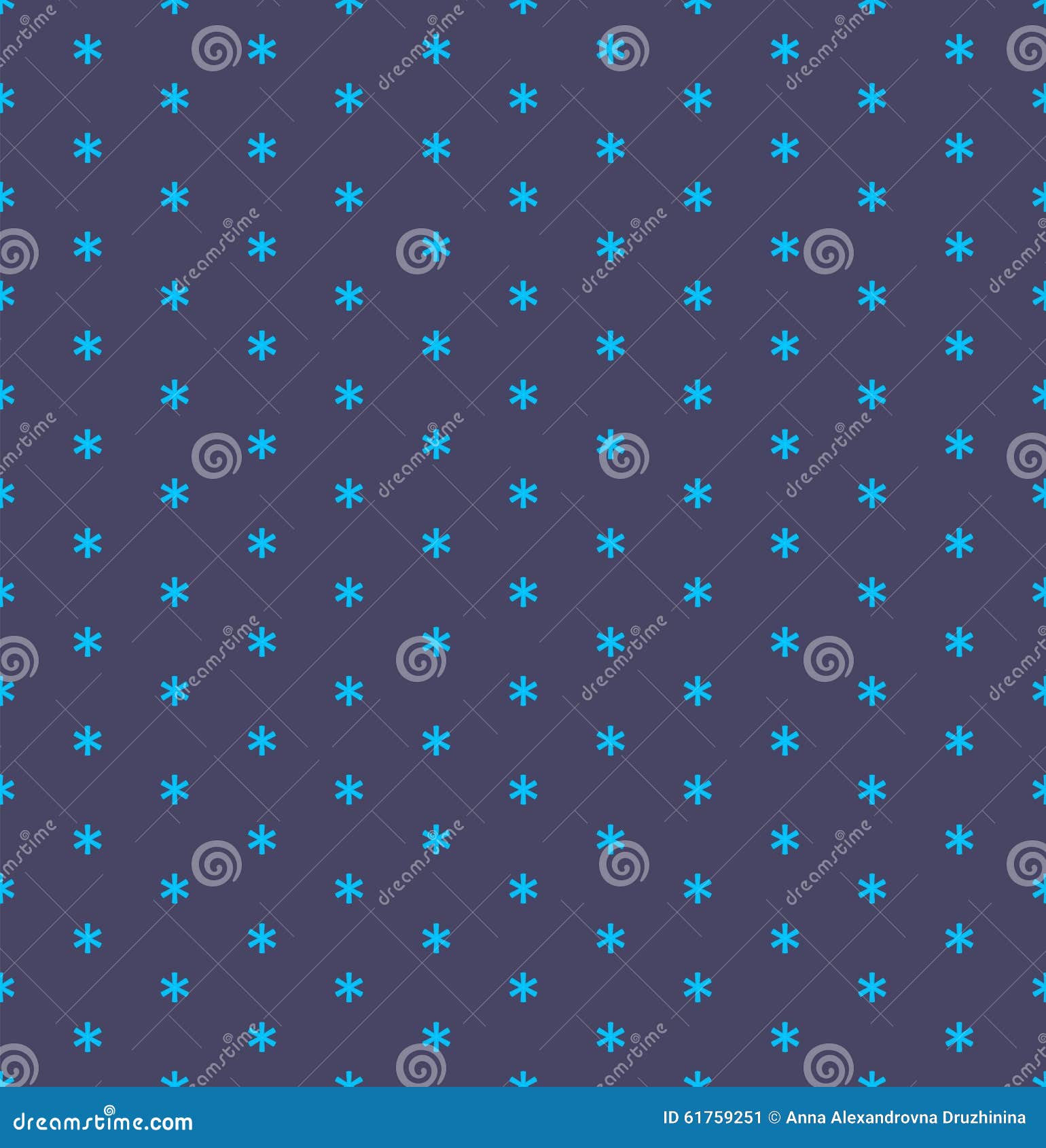 Vector Seamless Simple Snow Pattern. Winter Background with Snowfall ...