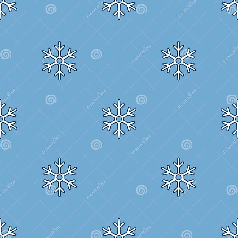Vector Seamless Snowflakes Pattern Background Stock Vector ...