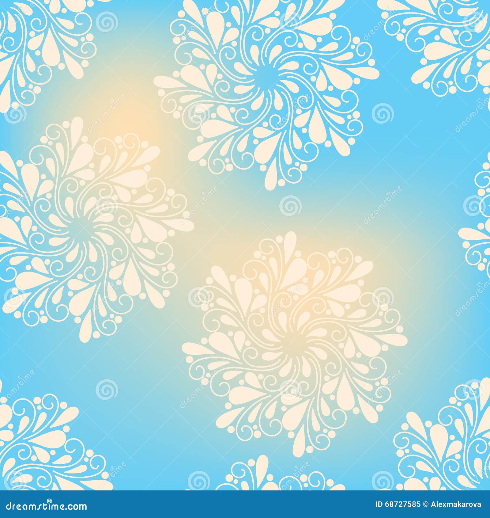 Vector Seamless Spring Pattern Stock Vector - Illustration of flat ...