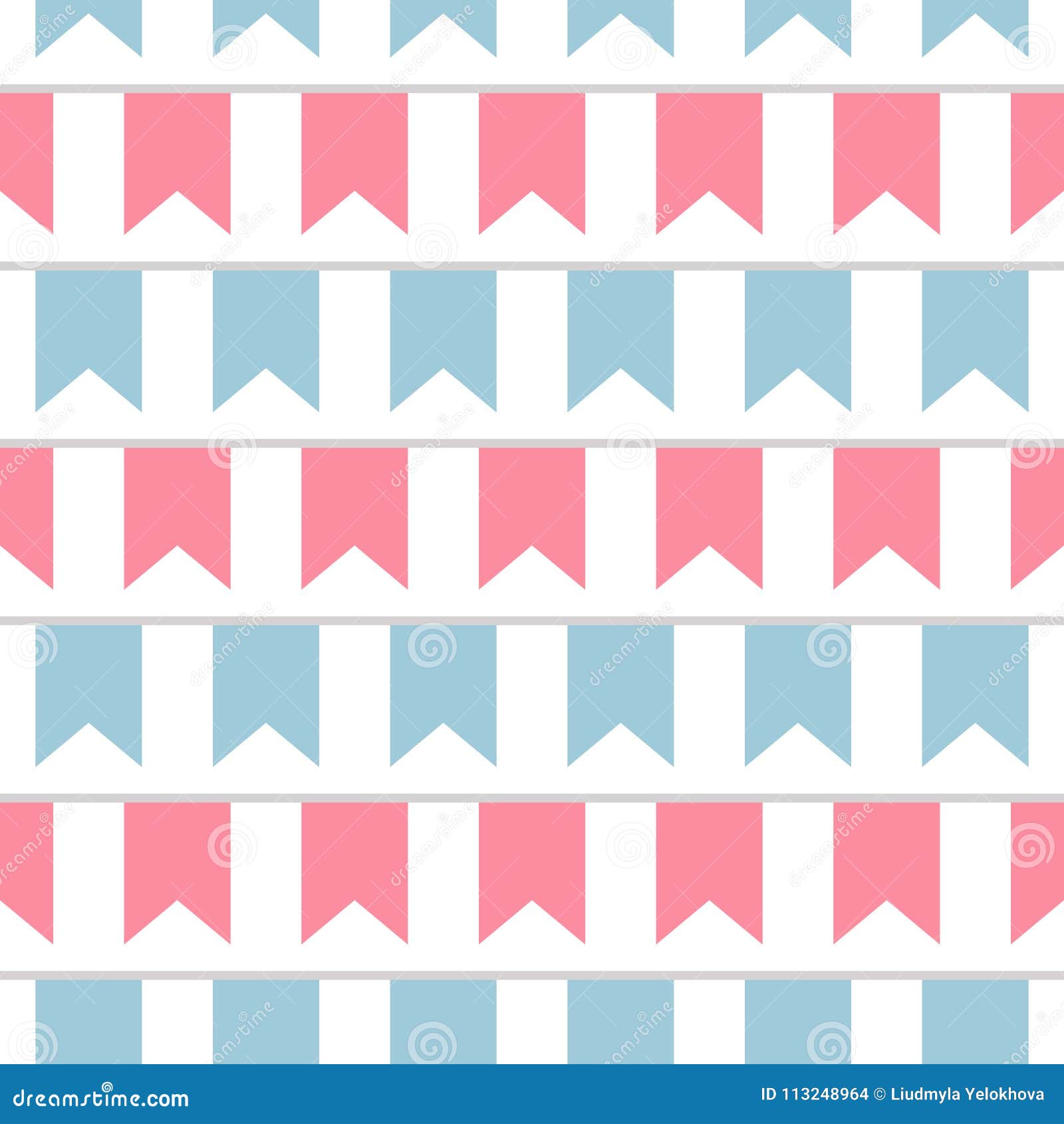 Vector Seamless Square Pattern with Flags Stock Illustration ...
