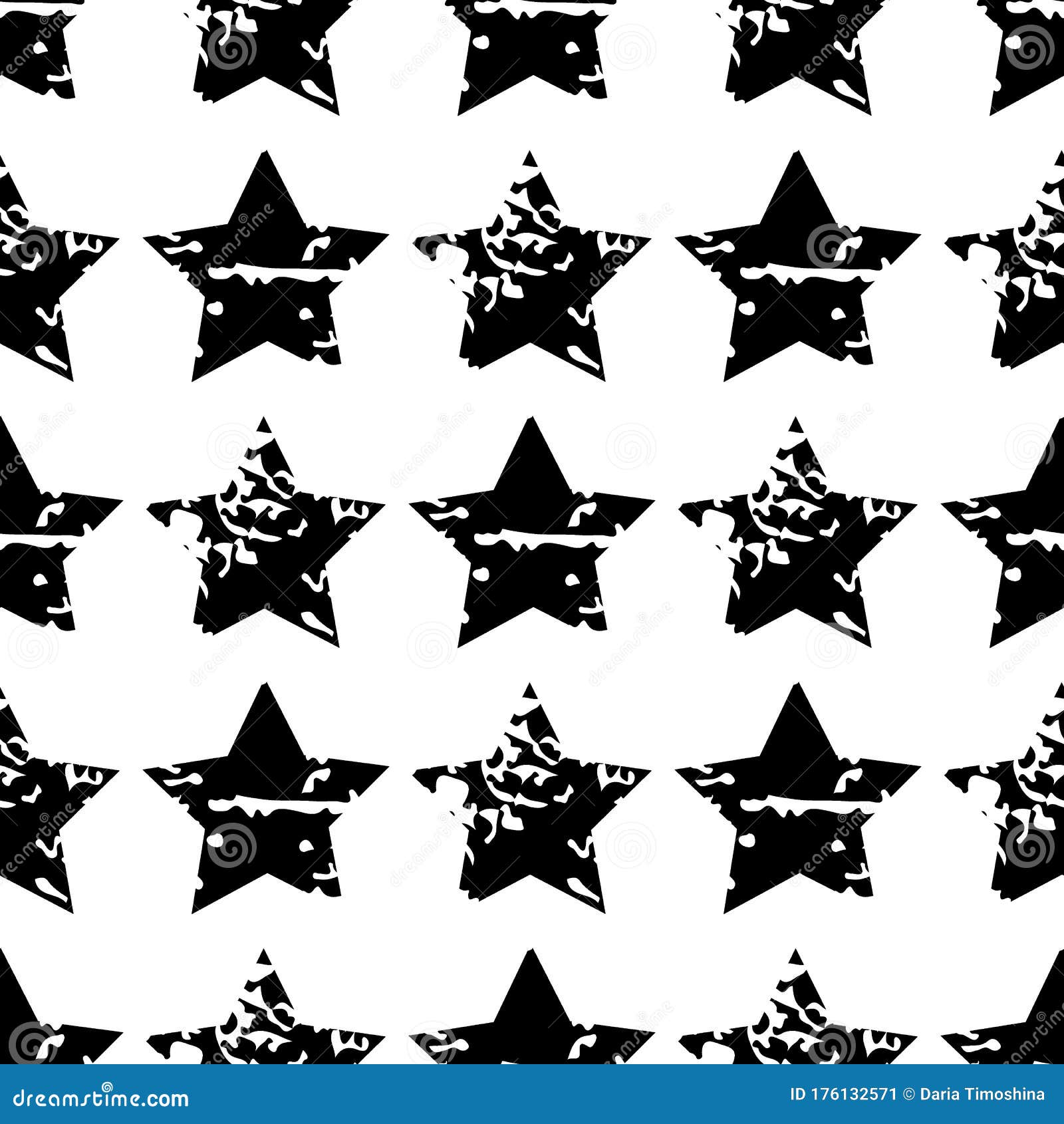 Vector Seamless Star Pattern. Modern Stylish Texture Stock Vector ...
