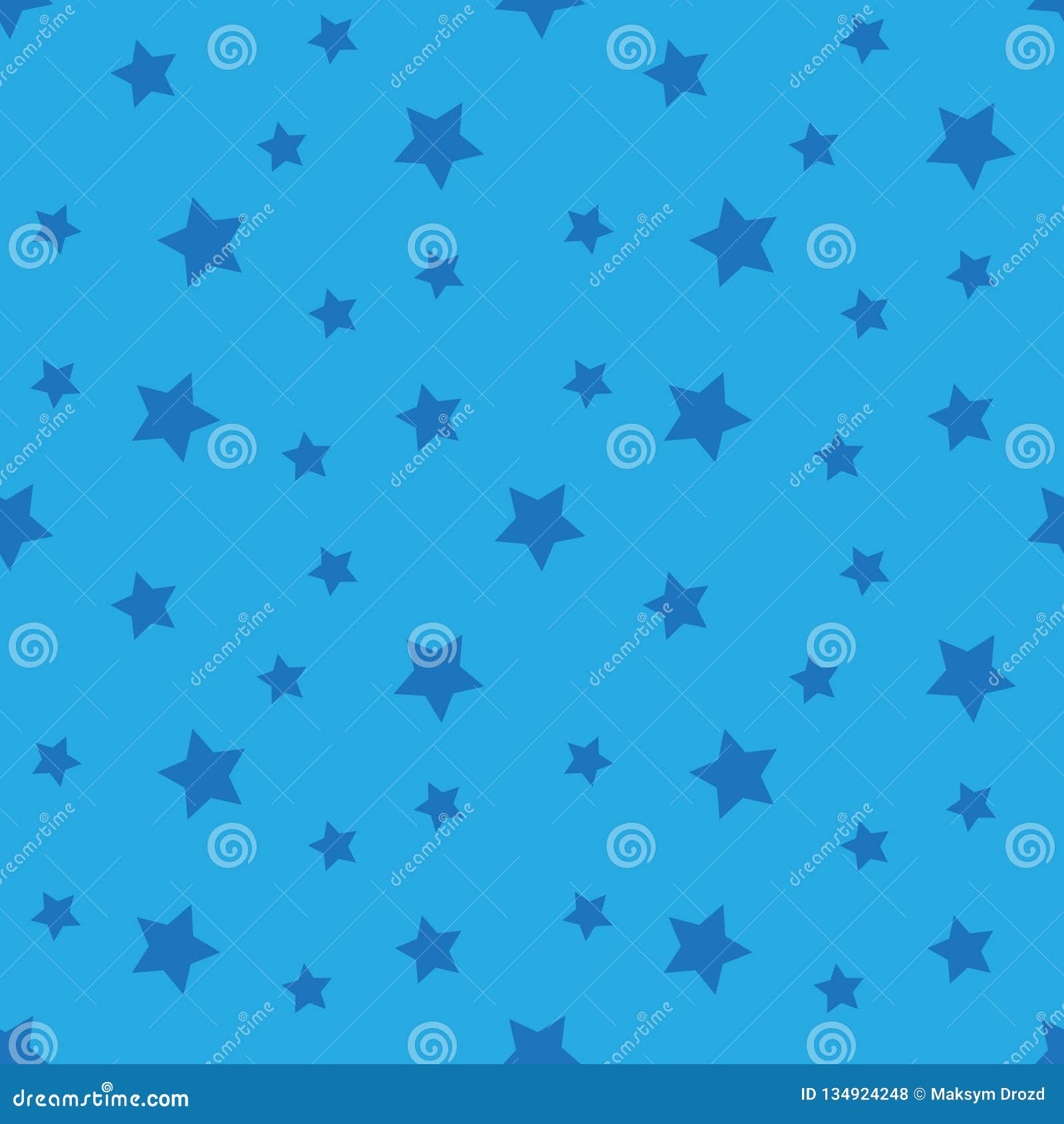 Vector Seamless Stars Pattern. Star Background Based on Random Elements ...