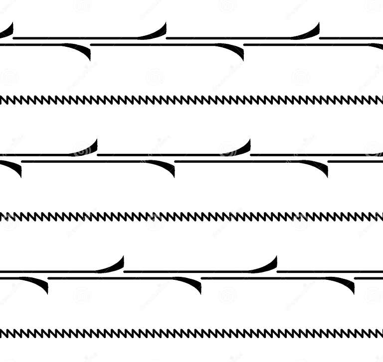 Vector Seamless Strip Pattern Design and Backgrounds, Black and White ...