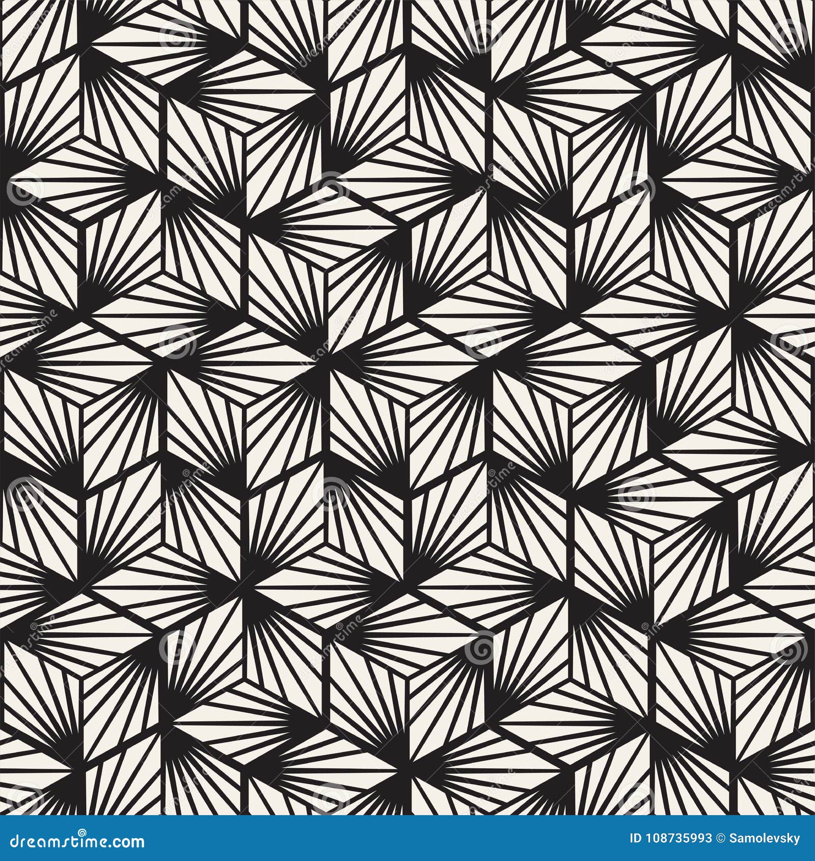 Vector Seamless Stripes Pattern. Modern Stylish Texture with Monochrome ...