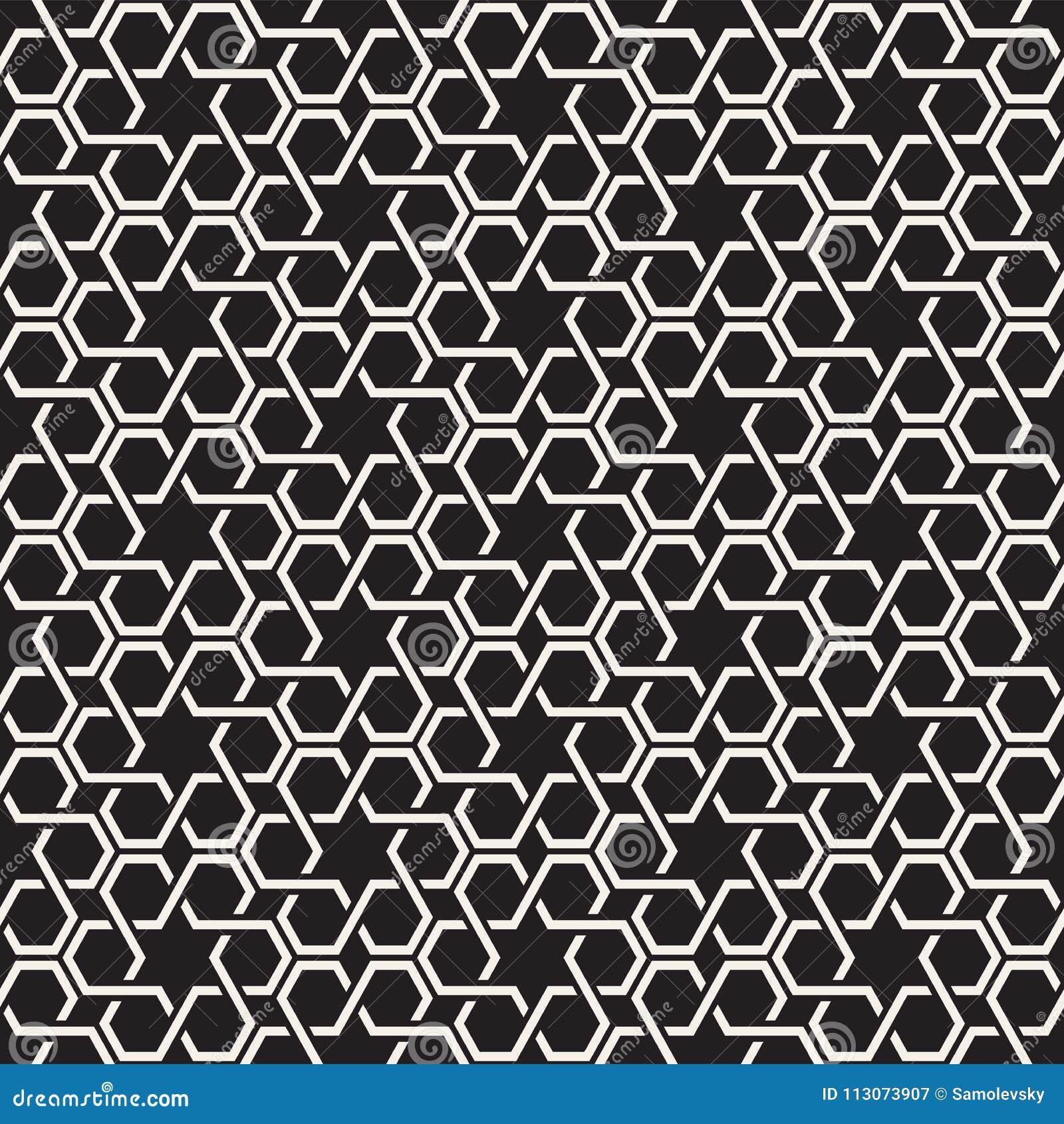 Vector Seamless Stripes Pattern. Modern Stylish Texture with Monochrome ...