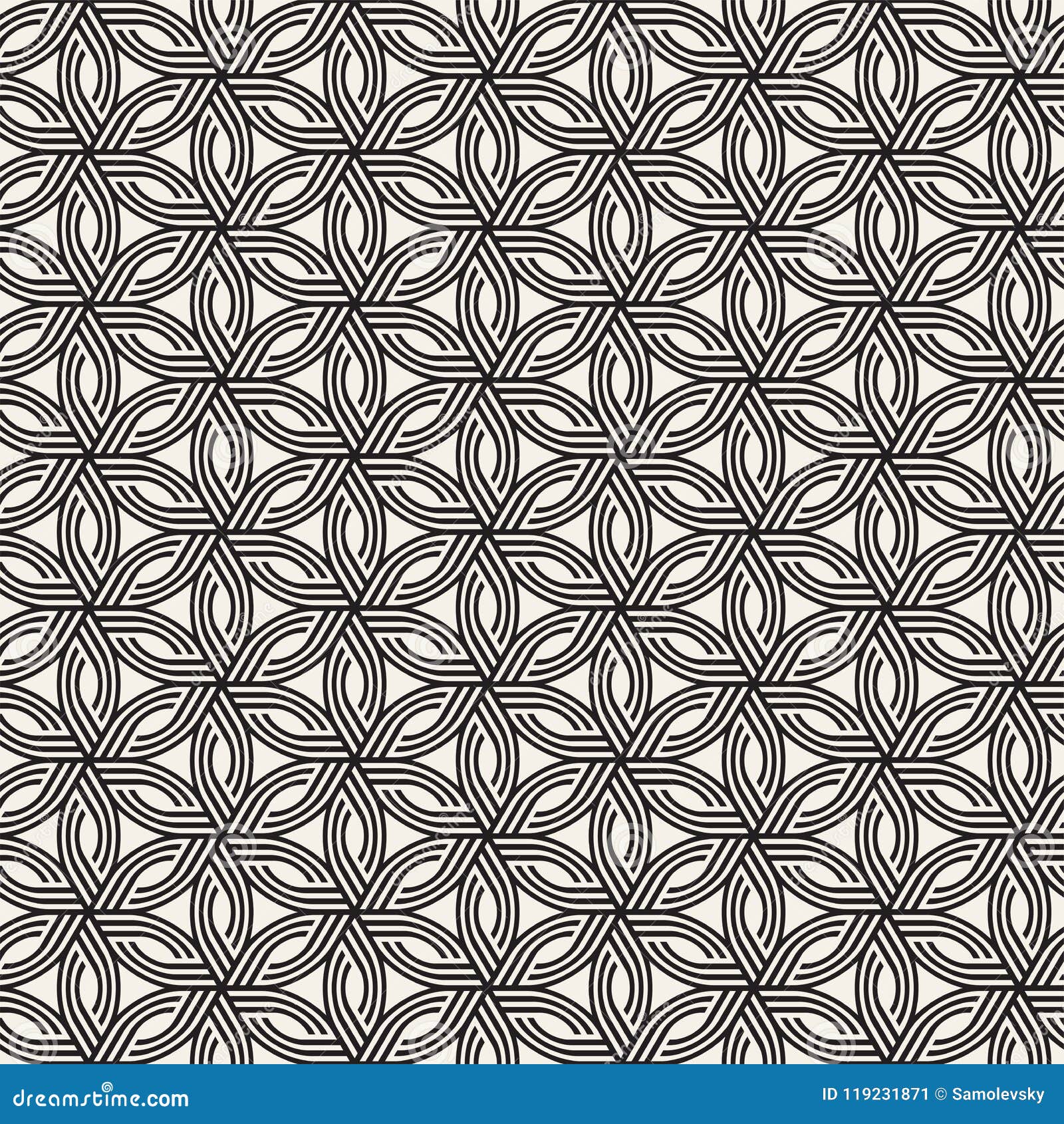 Vector Seamless Subtle Lattice Pattern Modern Stylish Texture With