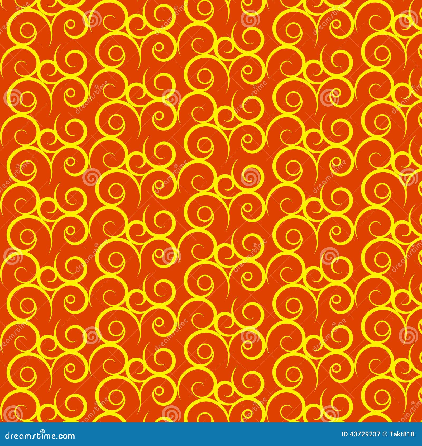 Vector Seamless Swirl Pattern Background Stock Vector - Illustration of ...