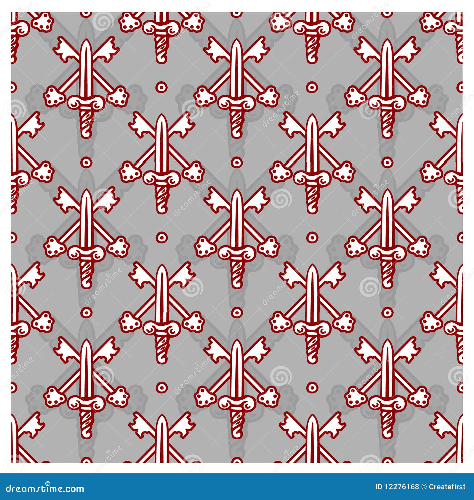 Vector Seamless Sword Pattern Stock Illustration - Illustration of ...