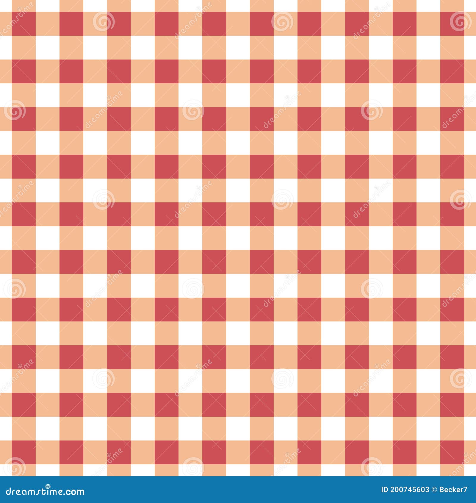 Vector Seamless Table Cloth Texture in Red-orange Color Stock Vector ...