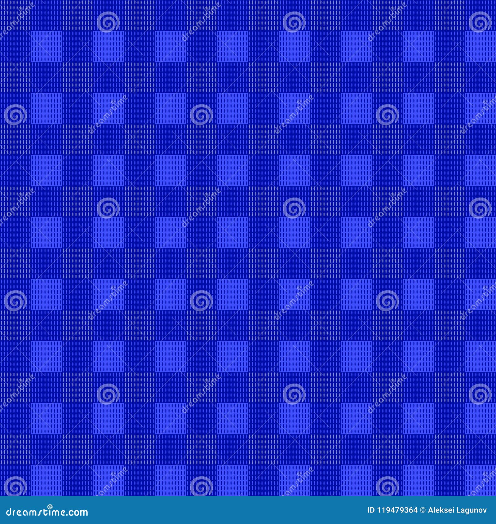 Vector Seamless Textule Pattern, Blue Gingham Checkered Fabric. Stock ...