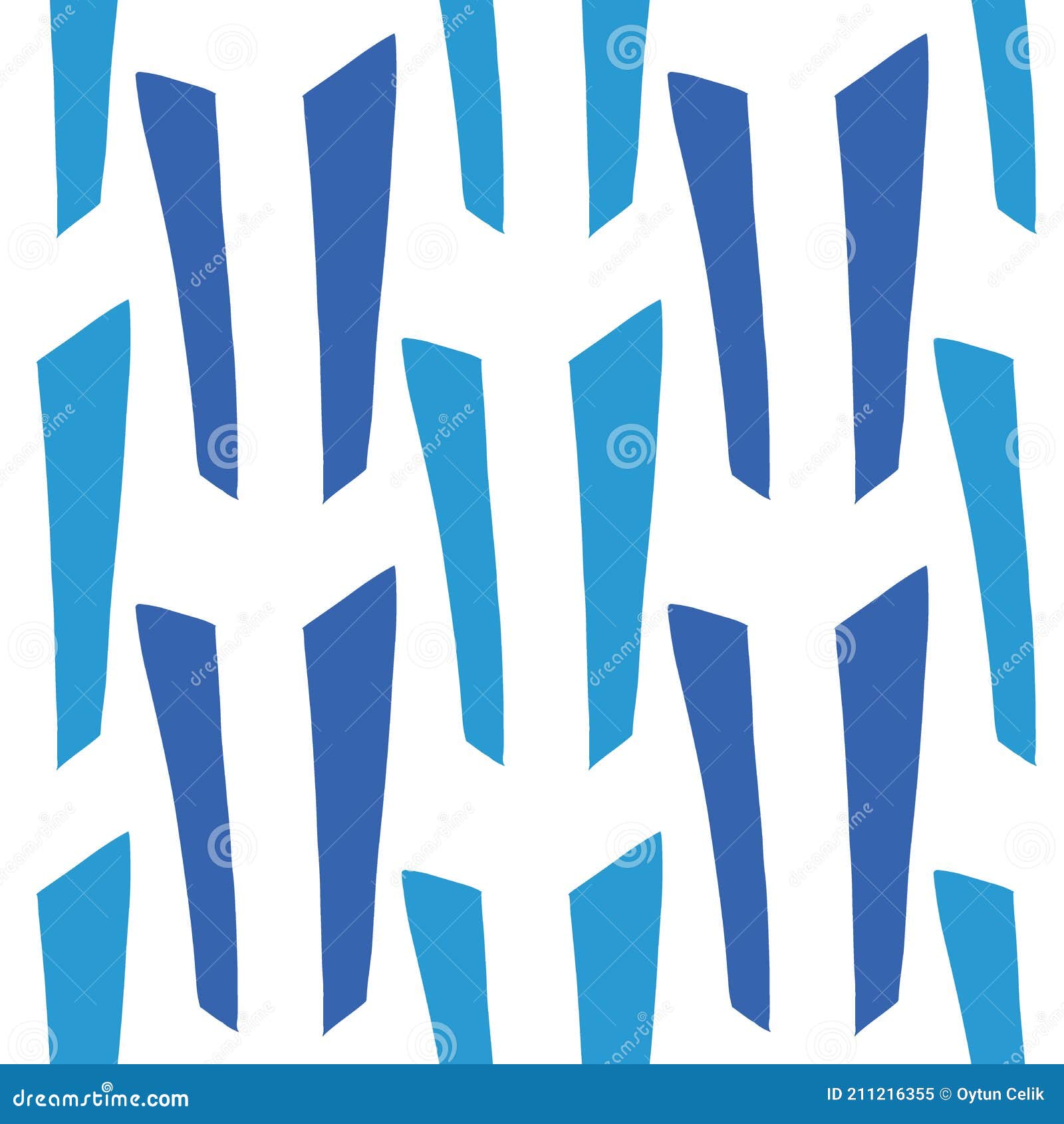 Vector Seamless Texture Background Pattern. Hand Drawn, Blue, White ...