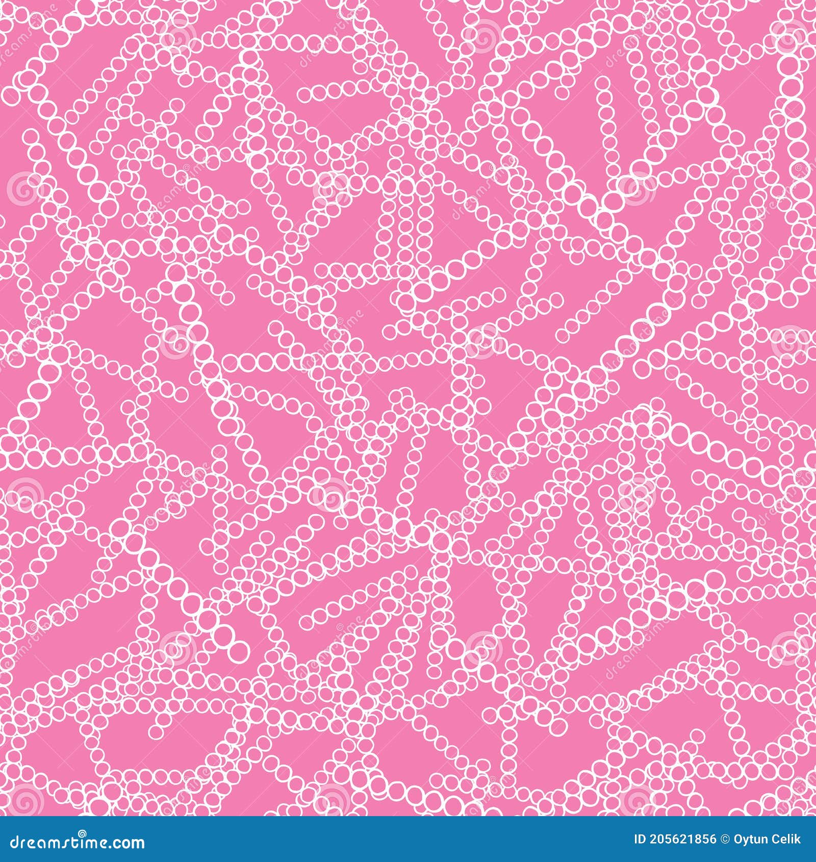 Vector Seamless Texture Background Pattern. Hand Drawn, Pink, White ...